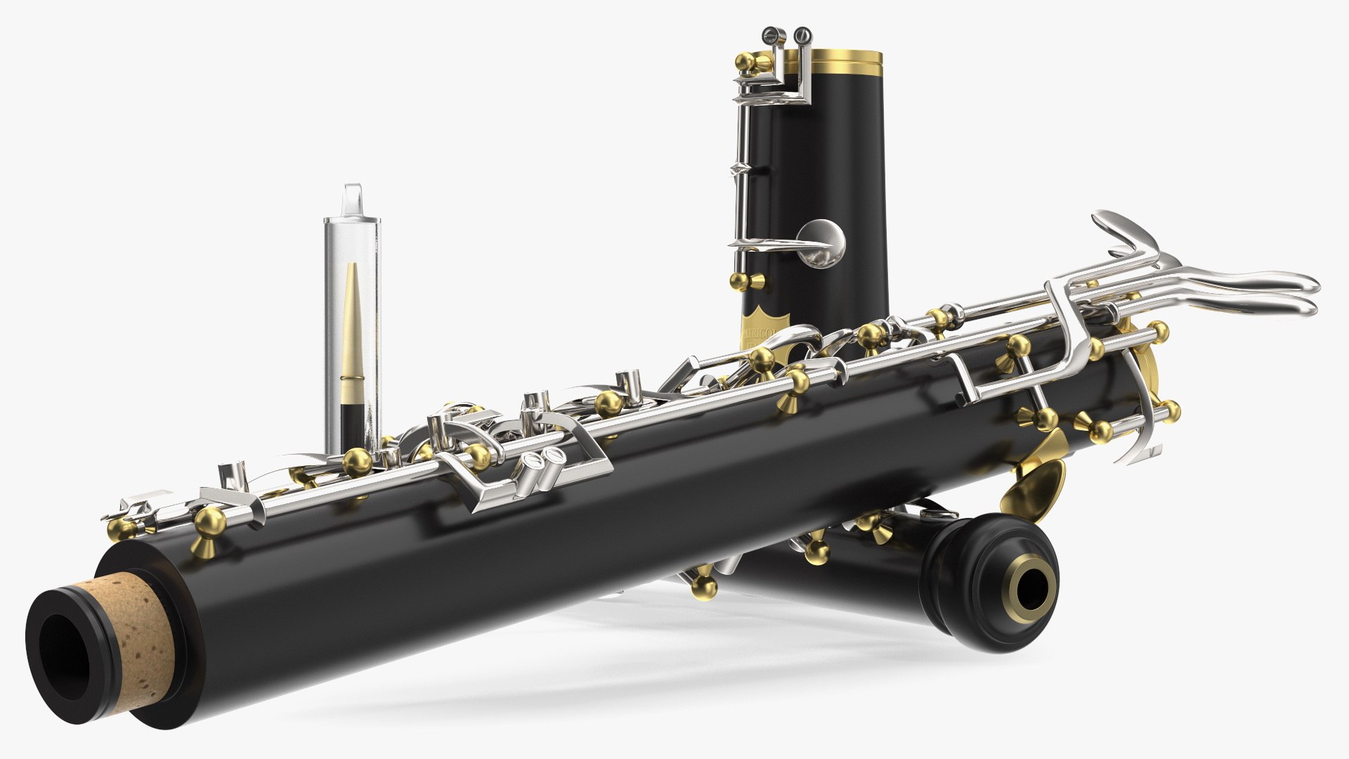 3D Woodwind Instrument Oboe Disassembled - TurboSquid 2189788