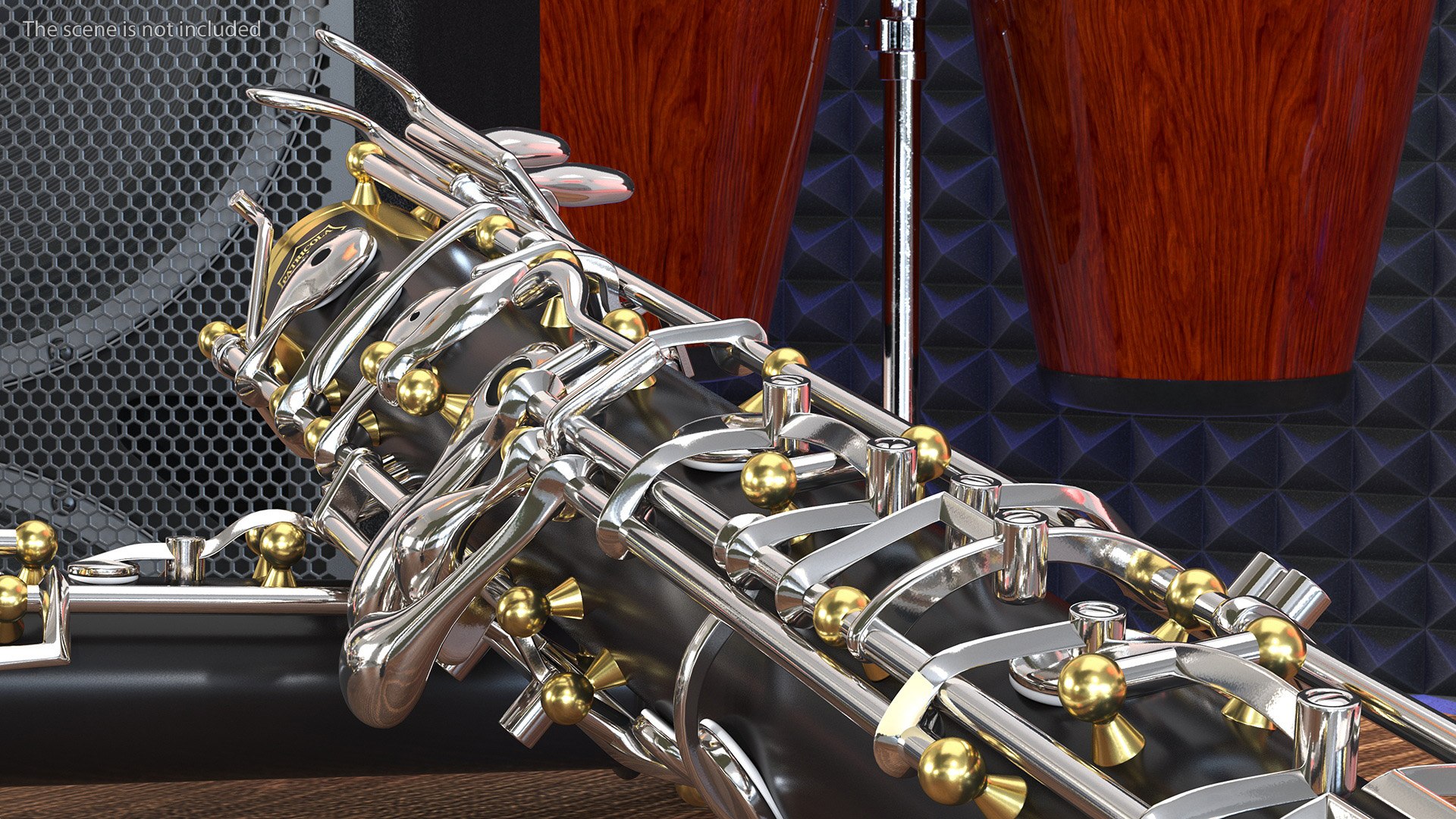 3D Woodwind Instrument Oboe Disassembled - TurboSquid 2189788