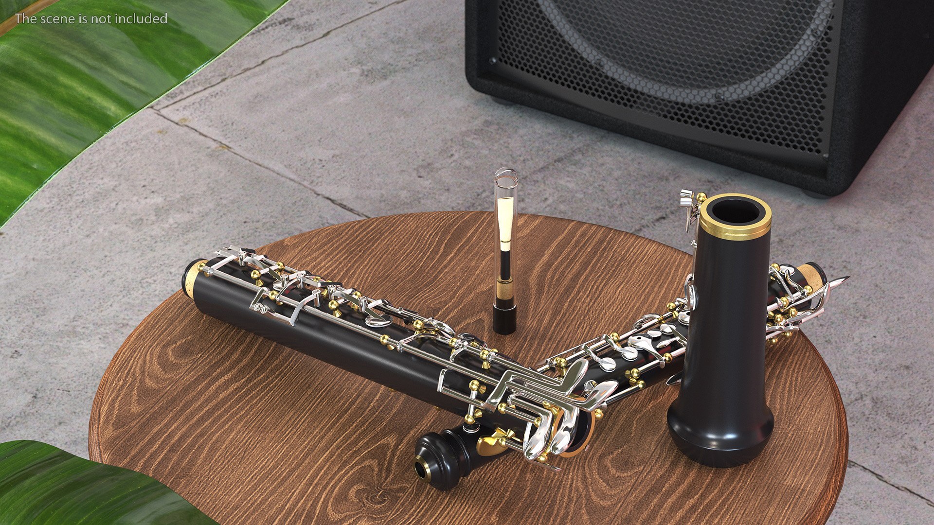 3D Woodwind Instrument Oboe Disassembled - TurboSquid 2189788