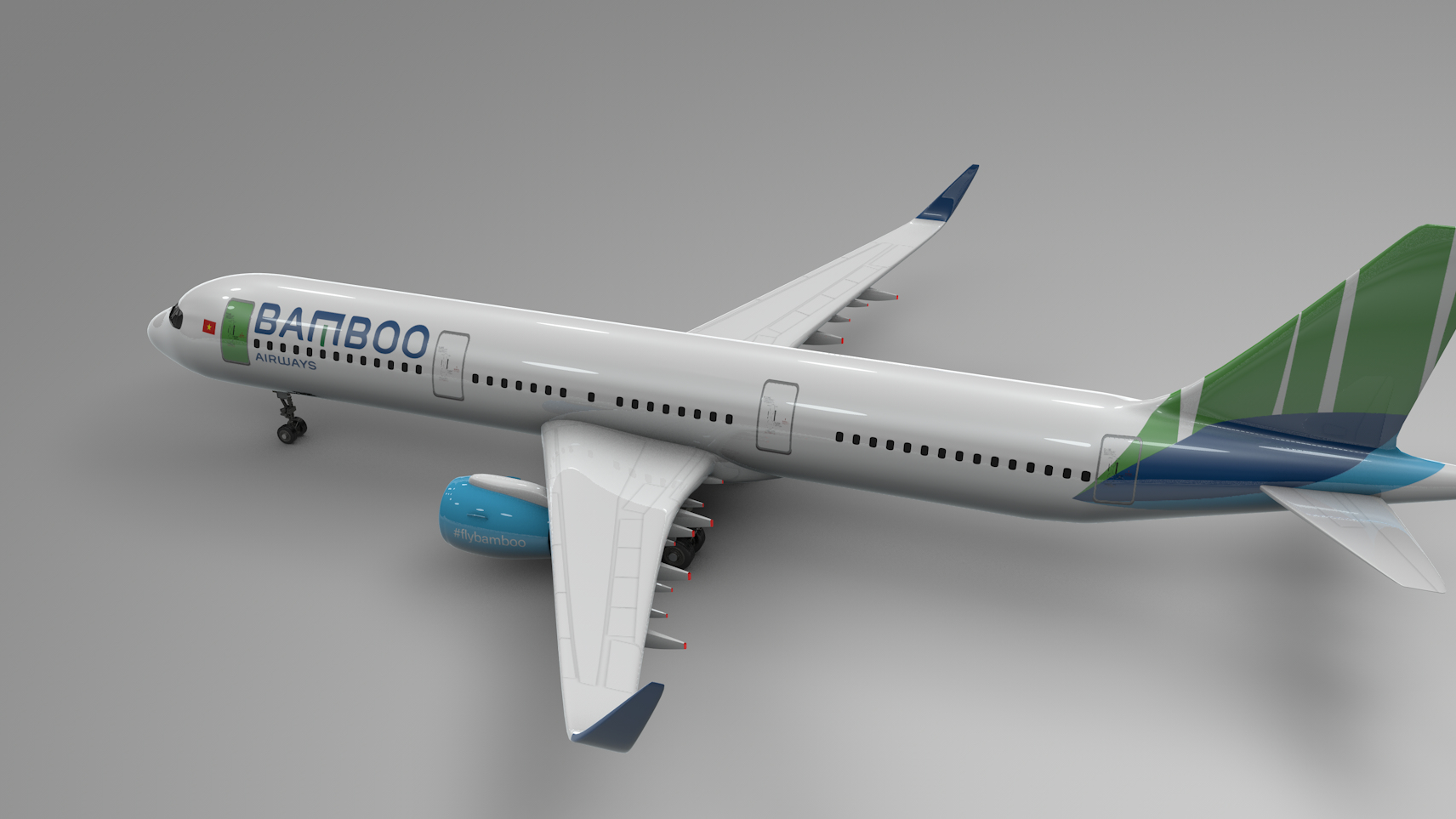 3D airbus a321 neo bamboo model - TurboSquid 1443753