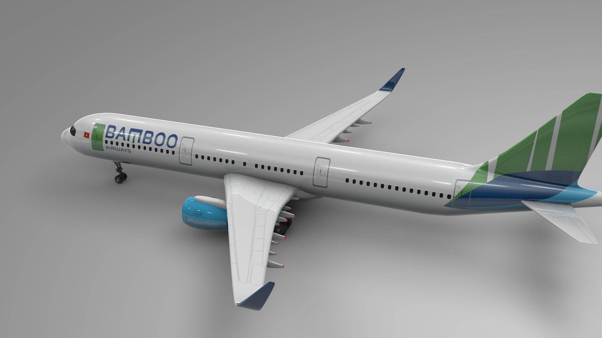 3D Airbus A321 Neo Bamboo Model - TurboSquid 1443753