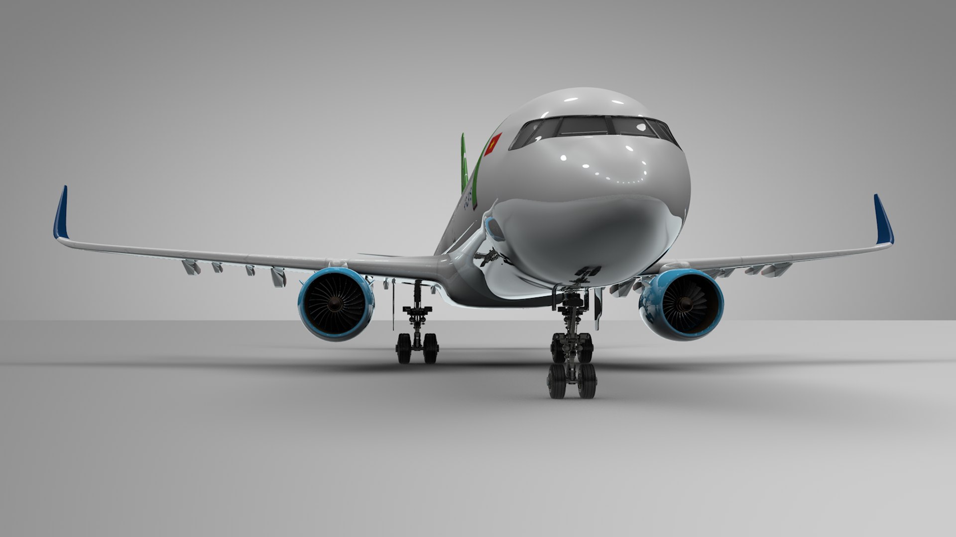 3D Airbus A321 Neo Bamboo Model - TurboSquid 1443753