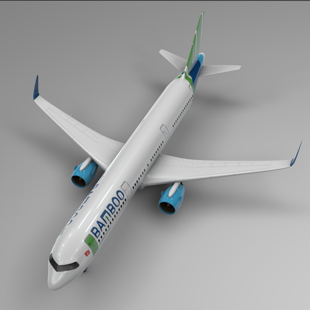 3D Airbus A321 Neo Bamboo Model - TurboSquid 1443753