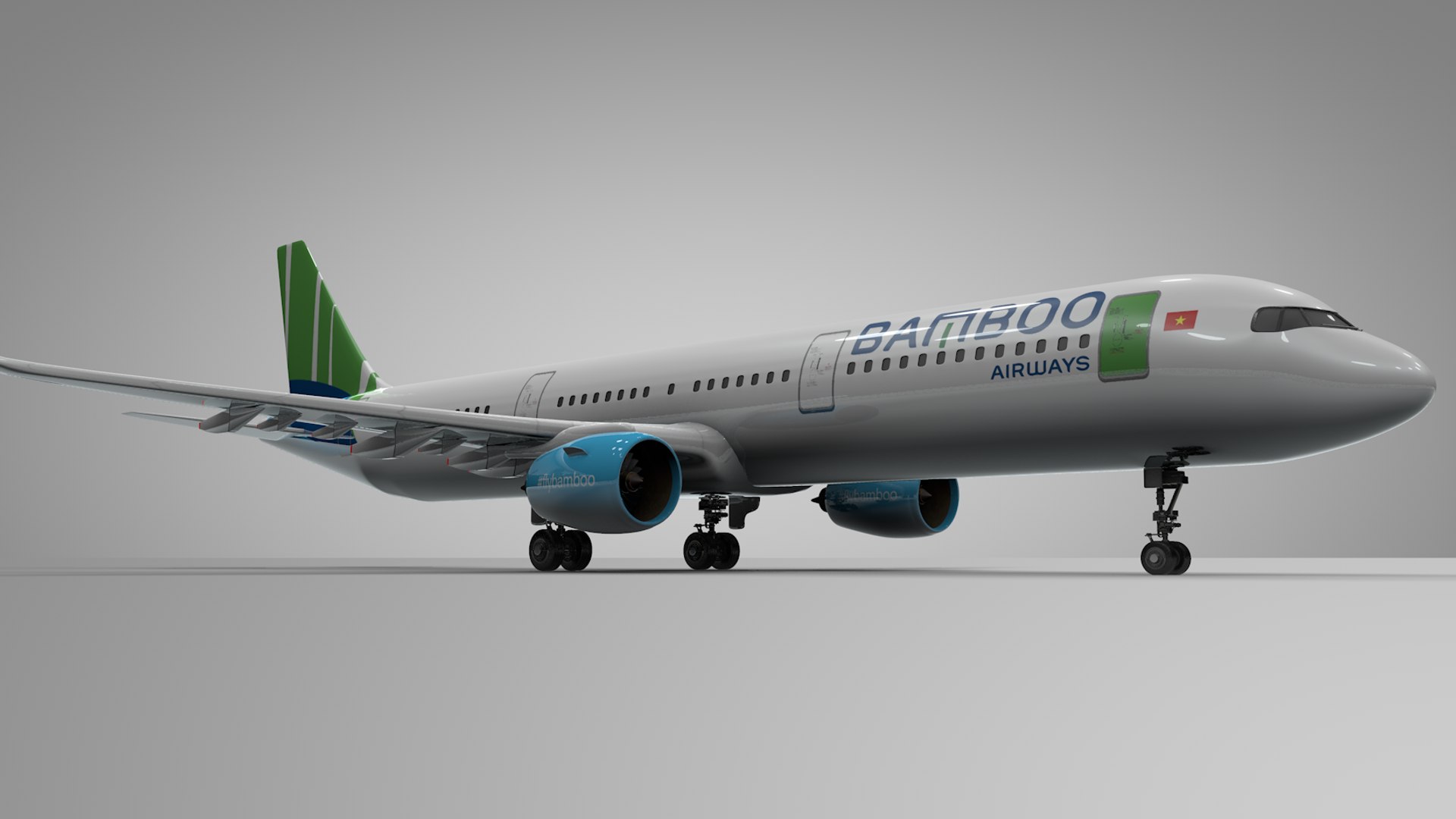 3D Airbus A321 Neo Bamboo Model - TurboSquid 1443753