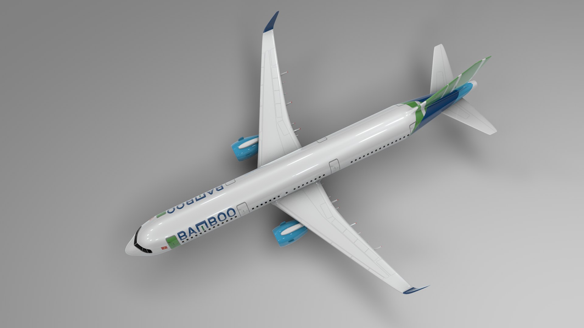 3D Airbus A321 Neo Bamboo Model - TurboSquid 1443753