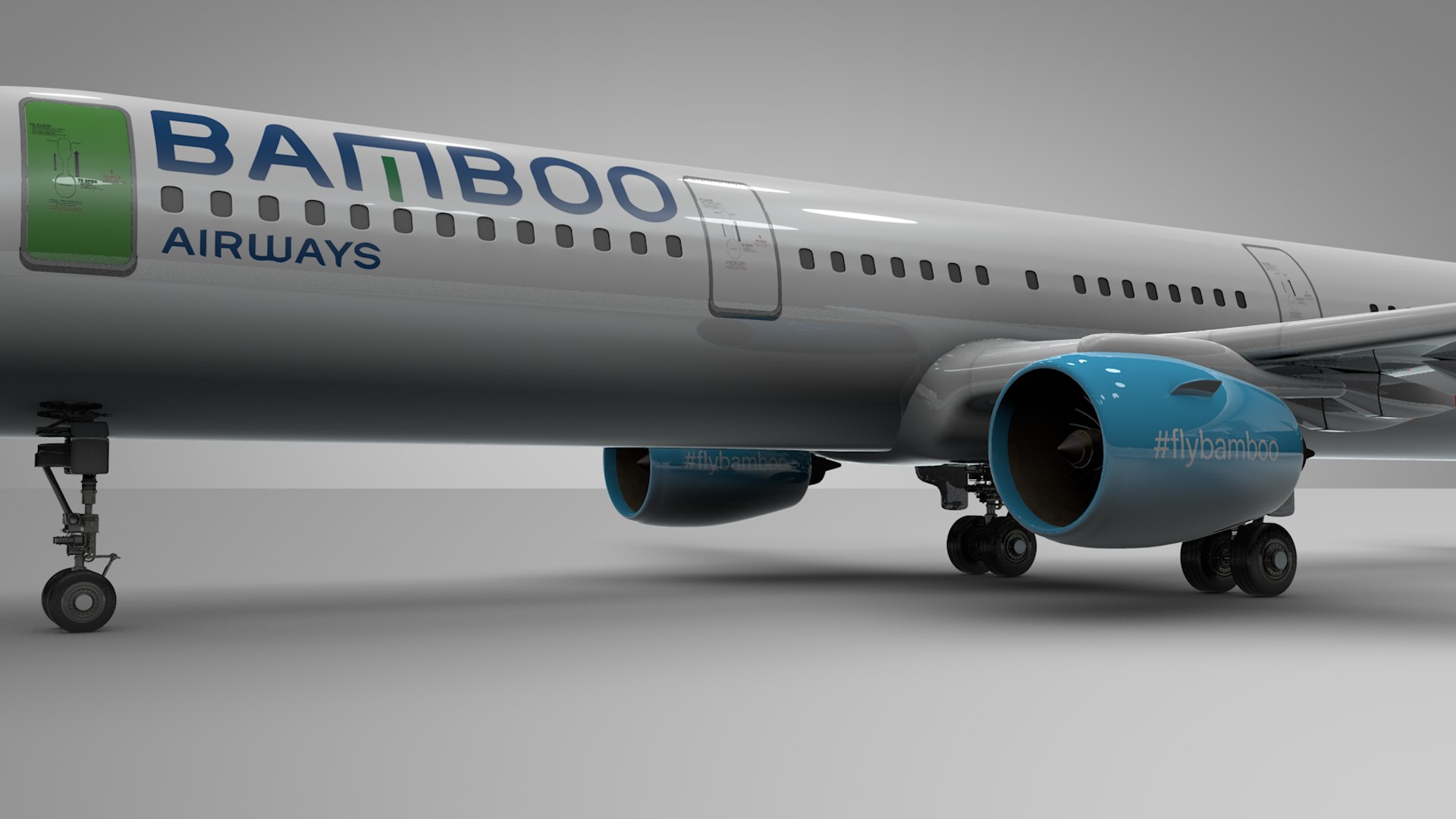 3D Airbus A321 Neo Bamboo Model - TurboSquid 1443753