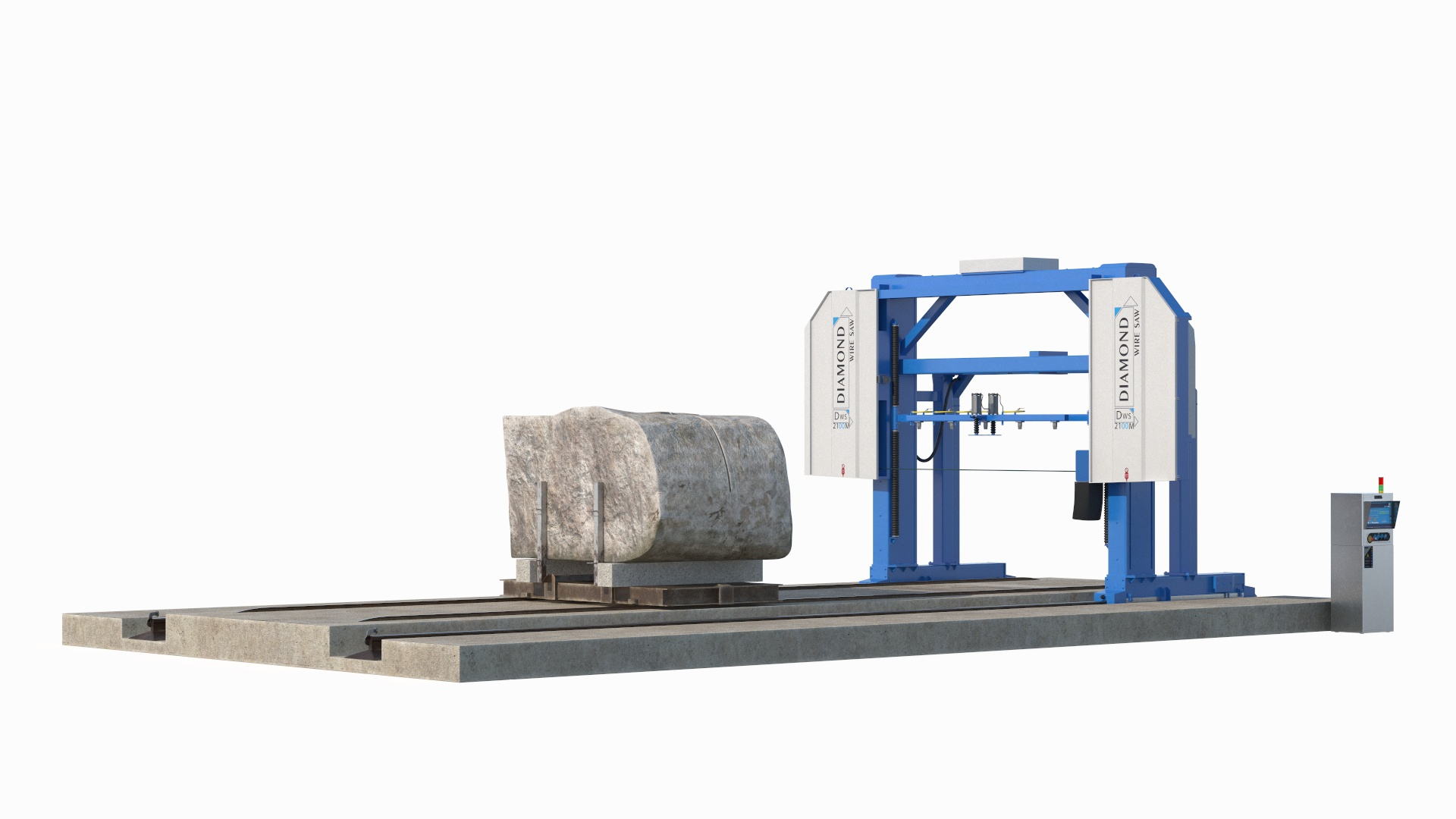 Diamond Wire Saw Rigged Model - TurboSquid 2335551