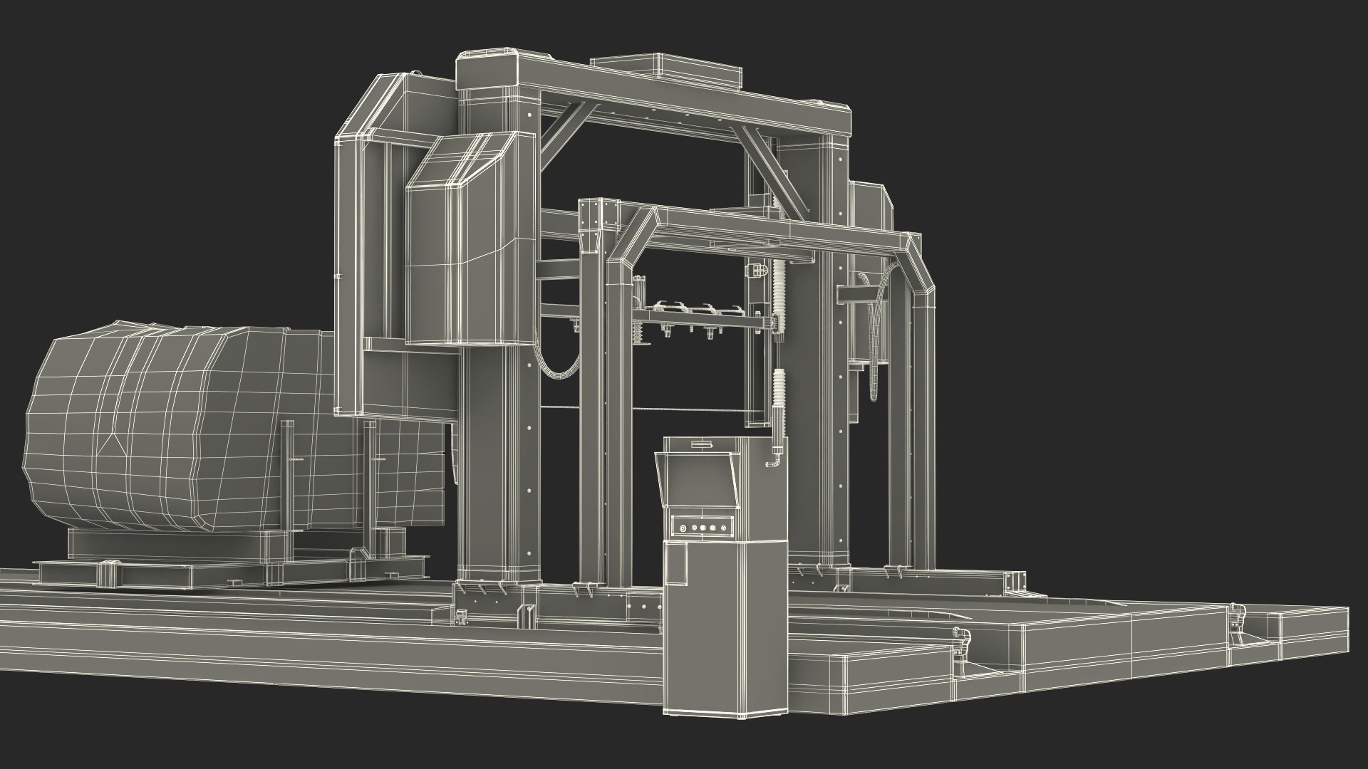 Diamond Wire Saw Rigged Model - TurboSquid 2335551