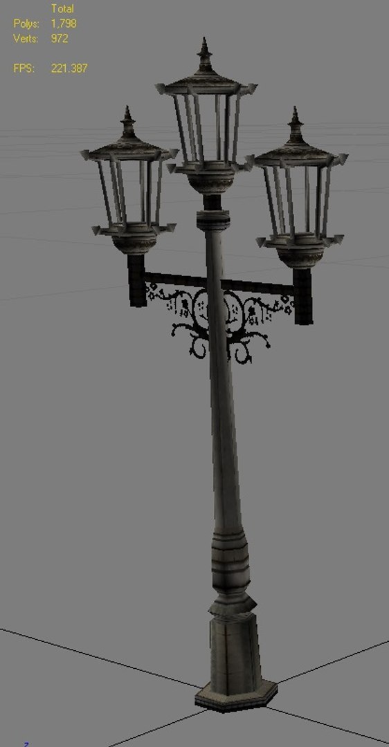 3d Classical Street Lamp