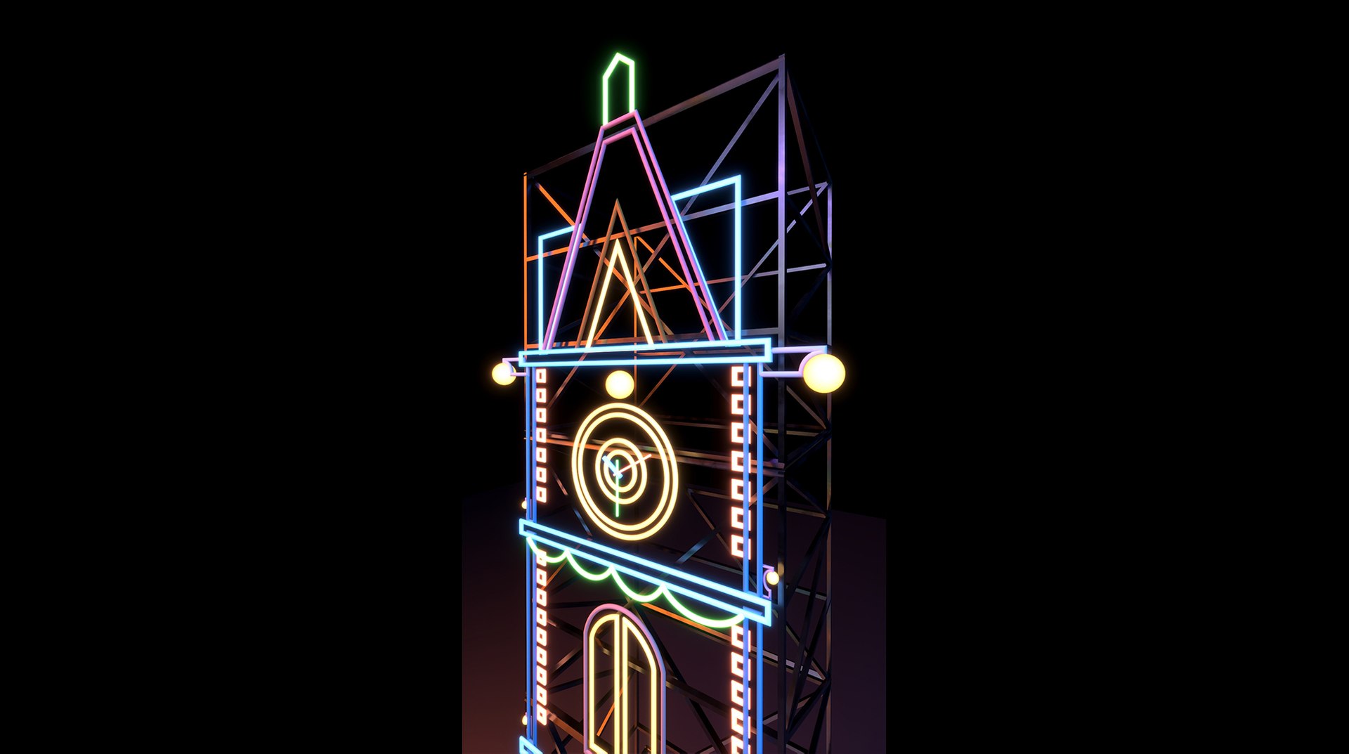3D Christmas tower - TurboSquid 2164395
