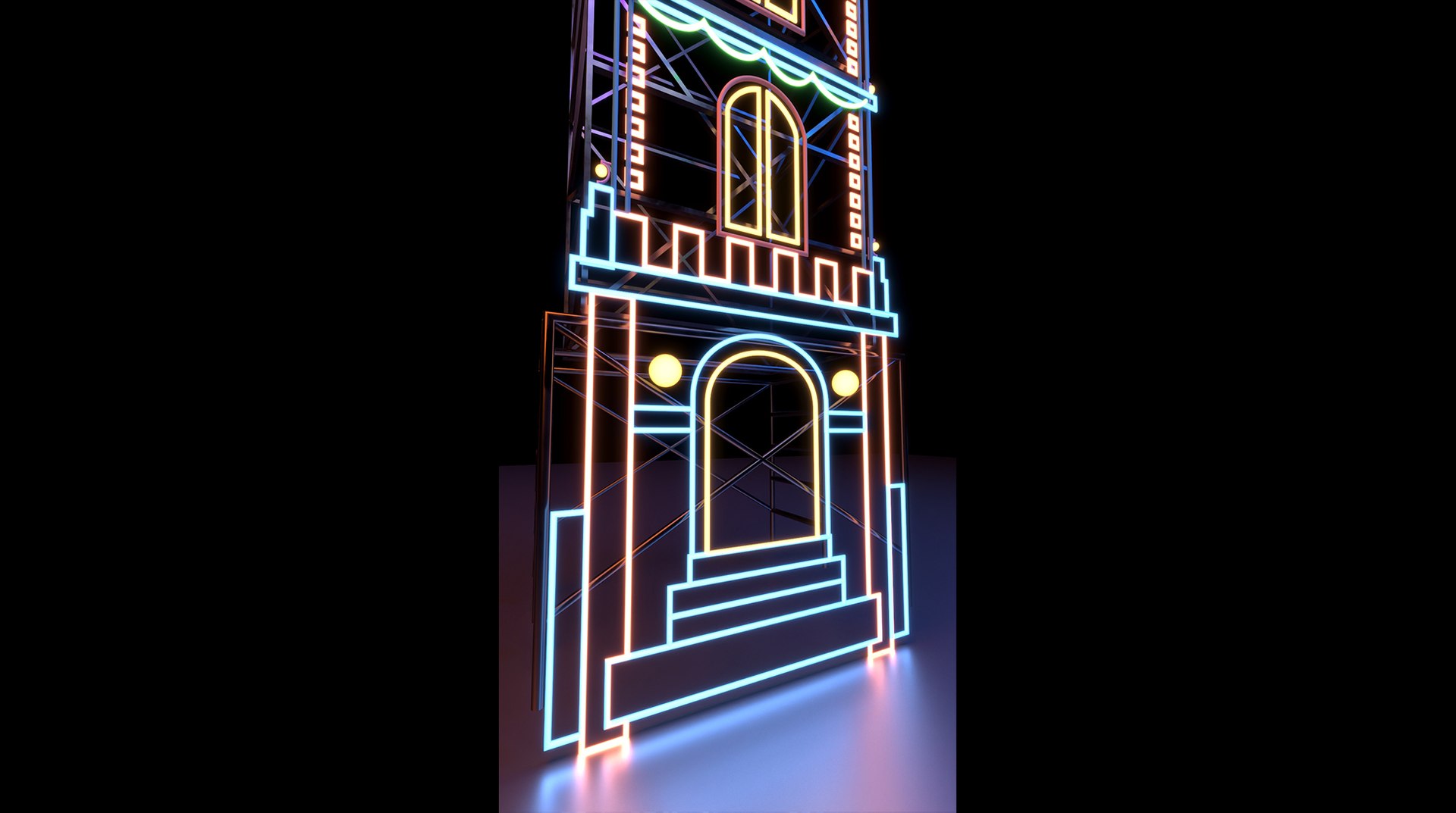 3D Christmas tower - TurboSquid 2164395