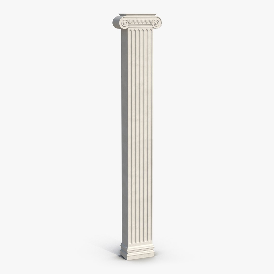 Pilasters 2 Column 3ds