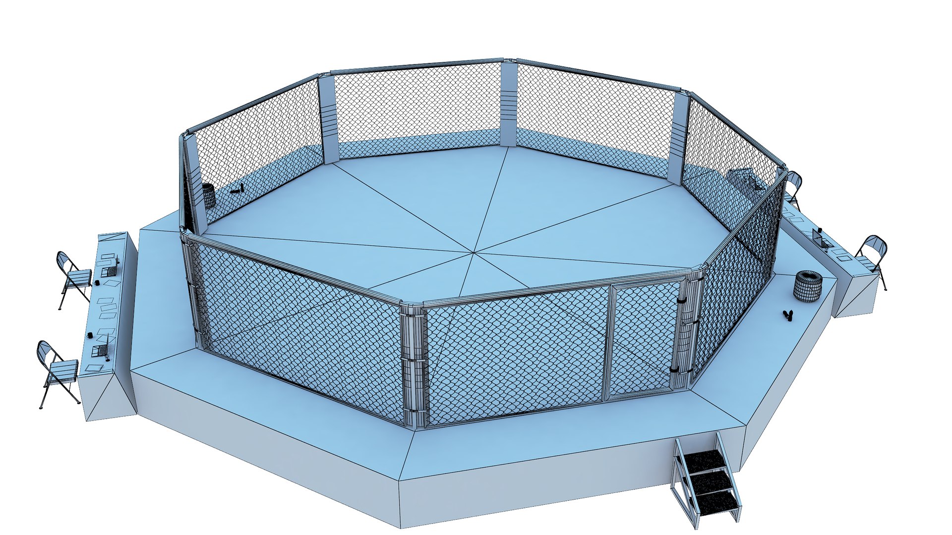 Ufc Octagon Ring 3D Model - TurboSquid 1575890