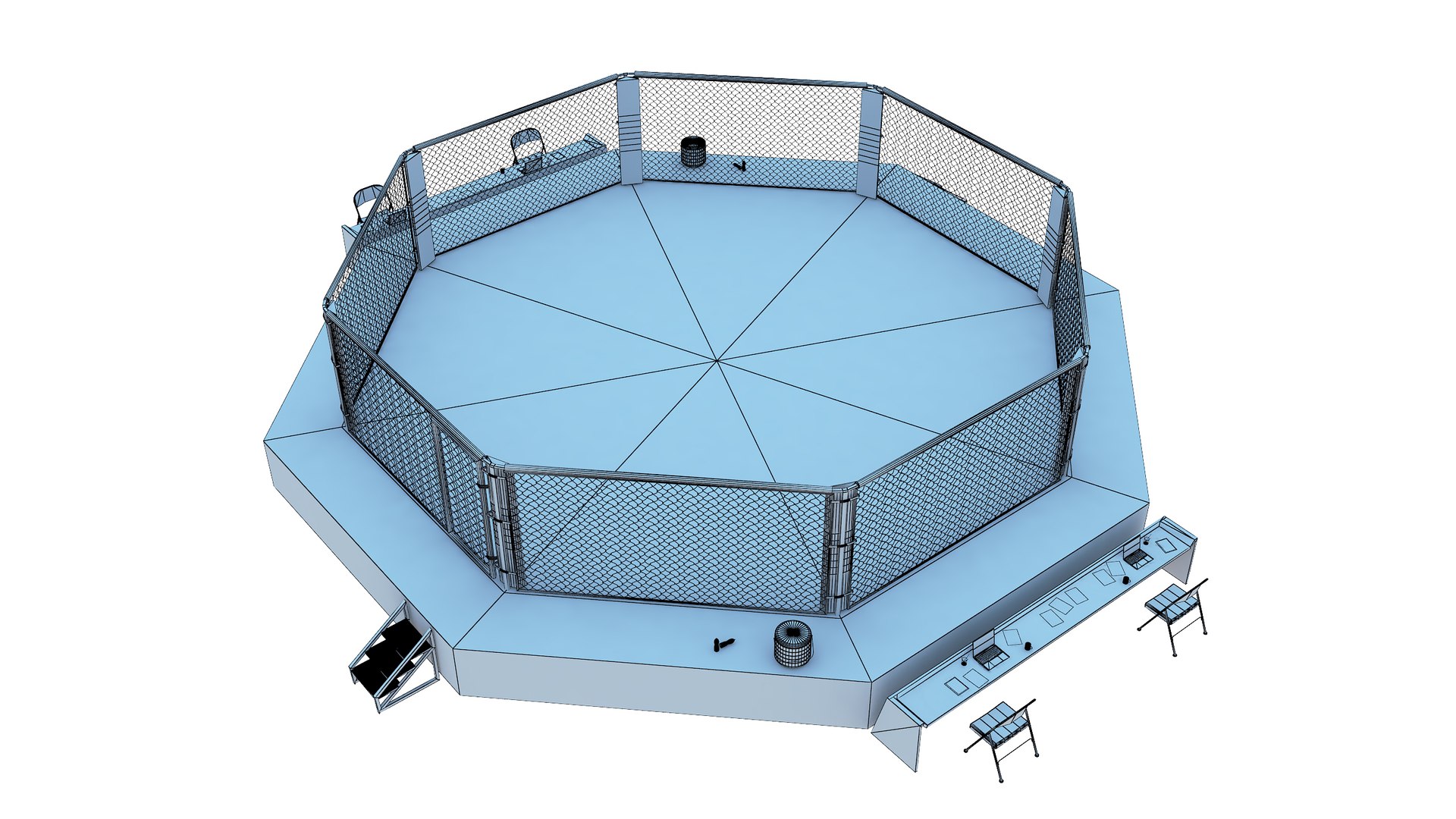 Ufc Octagon Ring 3D Model - TurboSquid 1575890