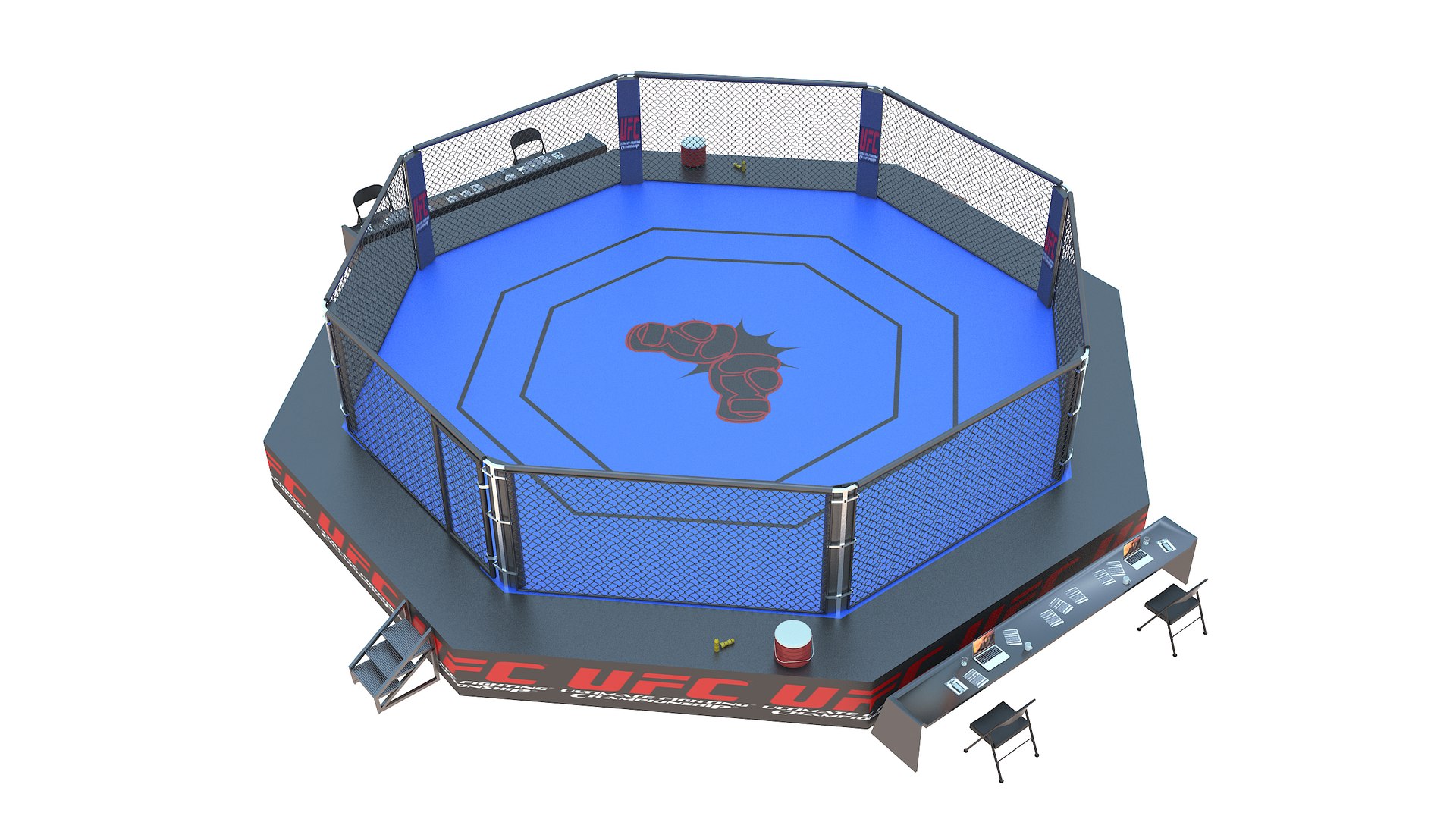 Ufc Octagon Ring 3D Model - TurboSquid 1575890