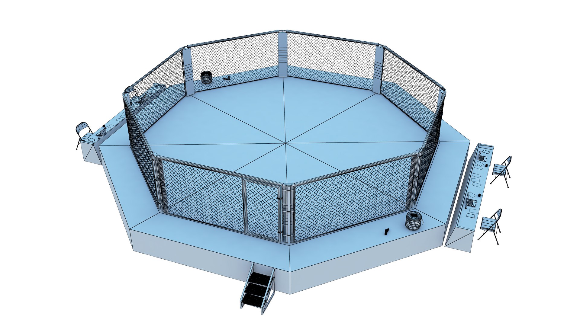 Ufc Octagon Ring 3D Model - TurboSquid 1575890