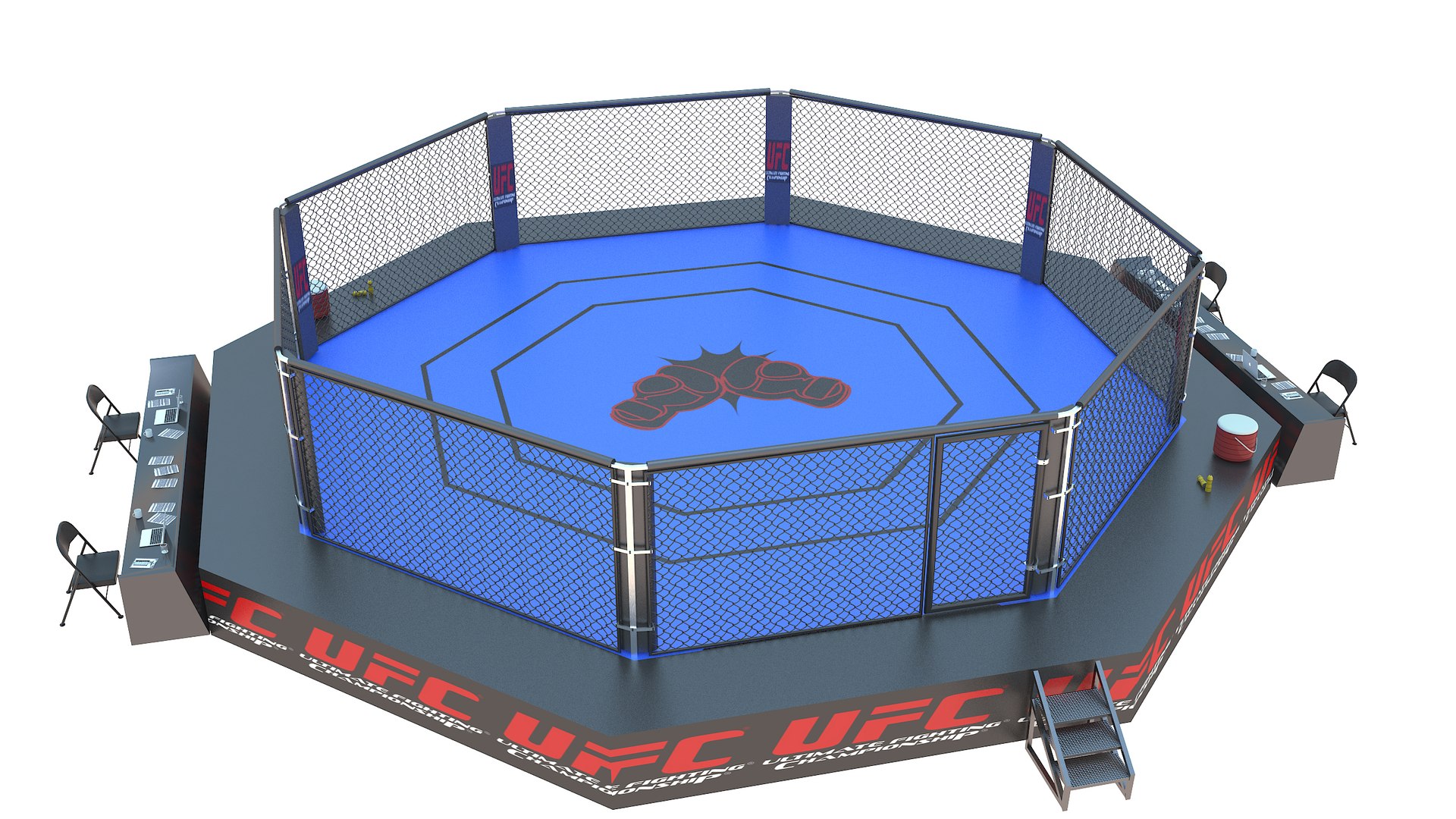 Ufc Octagon Ring 3D Model - TurboSquid 1575890
