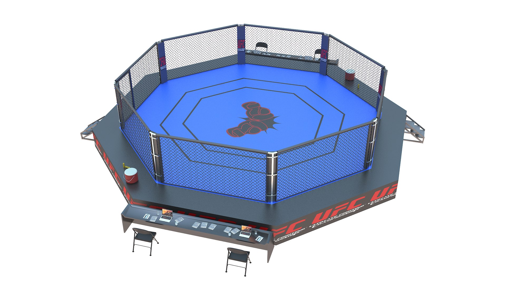 Ufc Octagon Ring 3D Model - TurboSquid 1575890