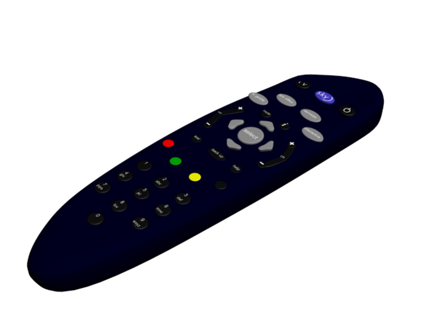 3d Sky Remote Model