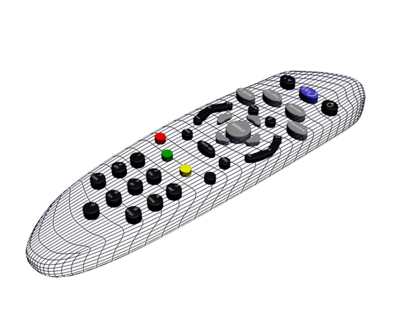 3d Sky Remote Model
