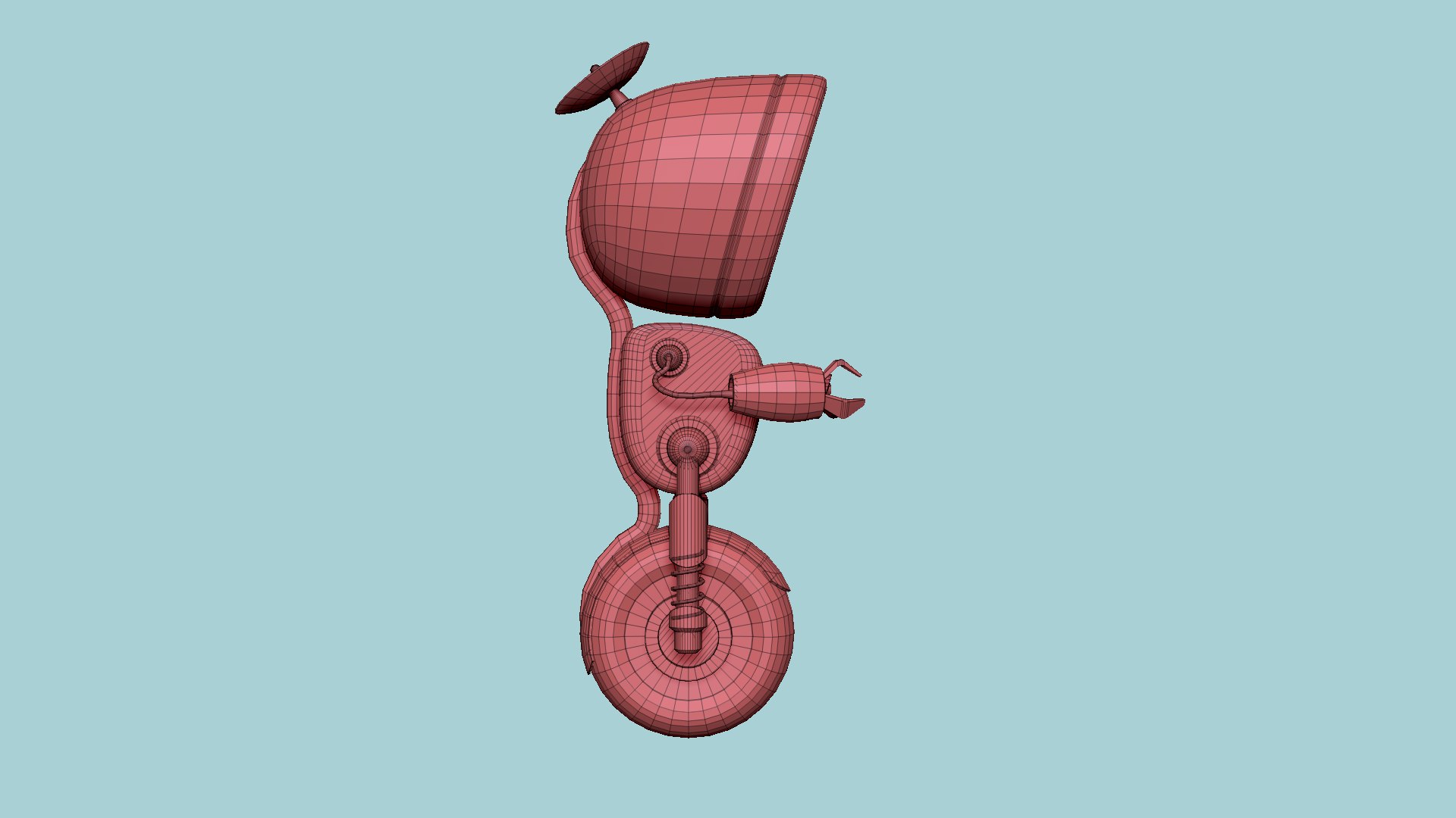 Wheel Robot H08 Red - SciFi Character Design 3D model - TurboSquid 1882778
