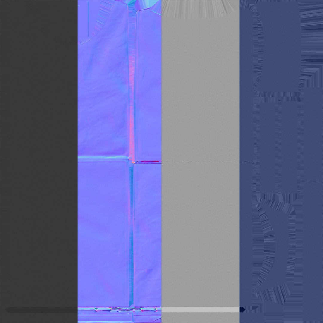 Female Crew Neck Folded Stacked Dark Blue Police 02 3D - TurboSquid 1772863