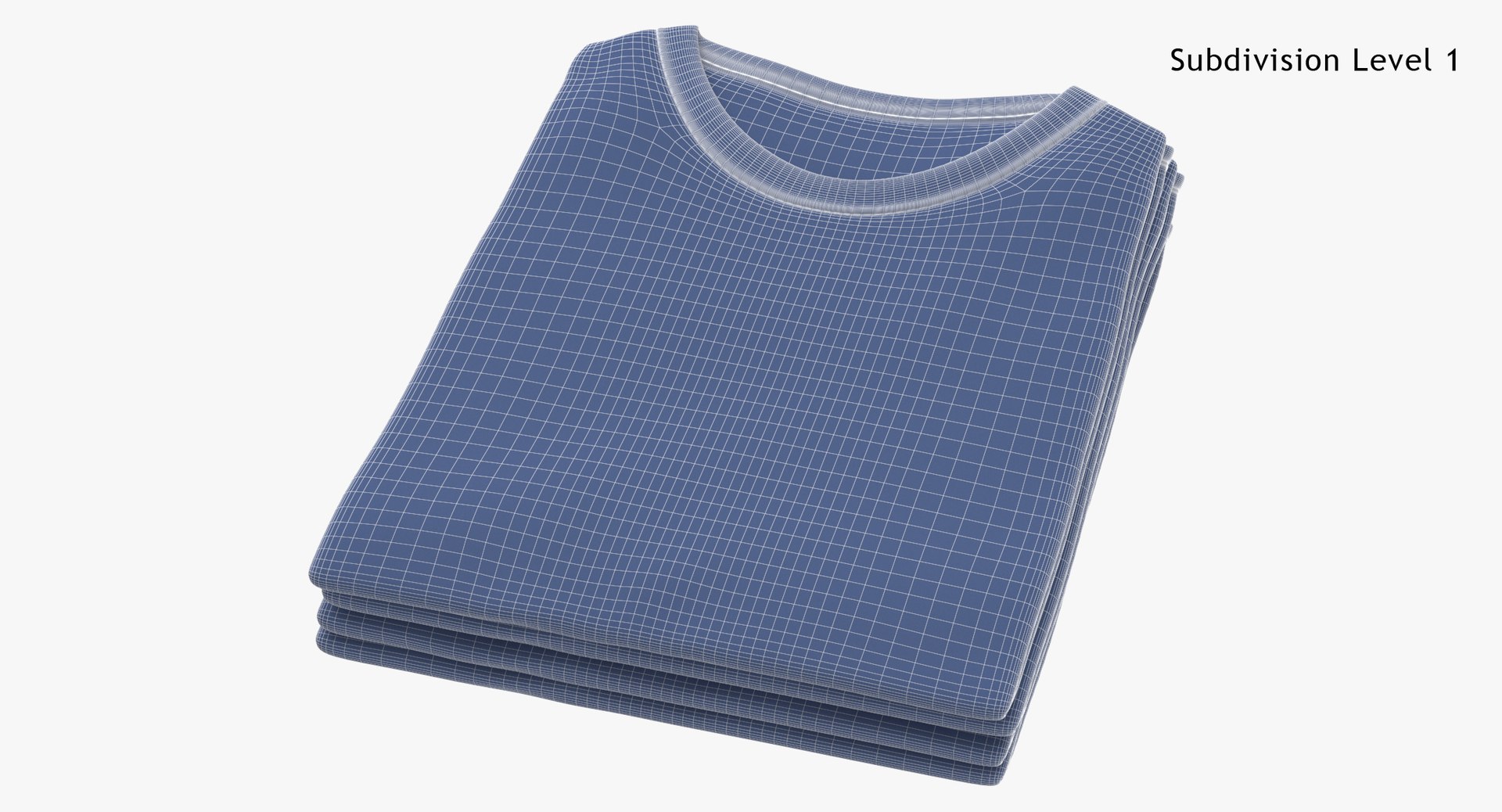 Female Crew Neck Folded Stacked Dark Blue Police 02 3D - TurboSquid 1772863