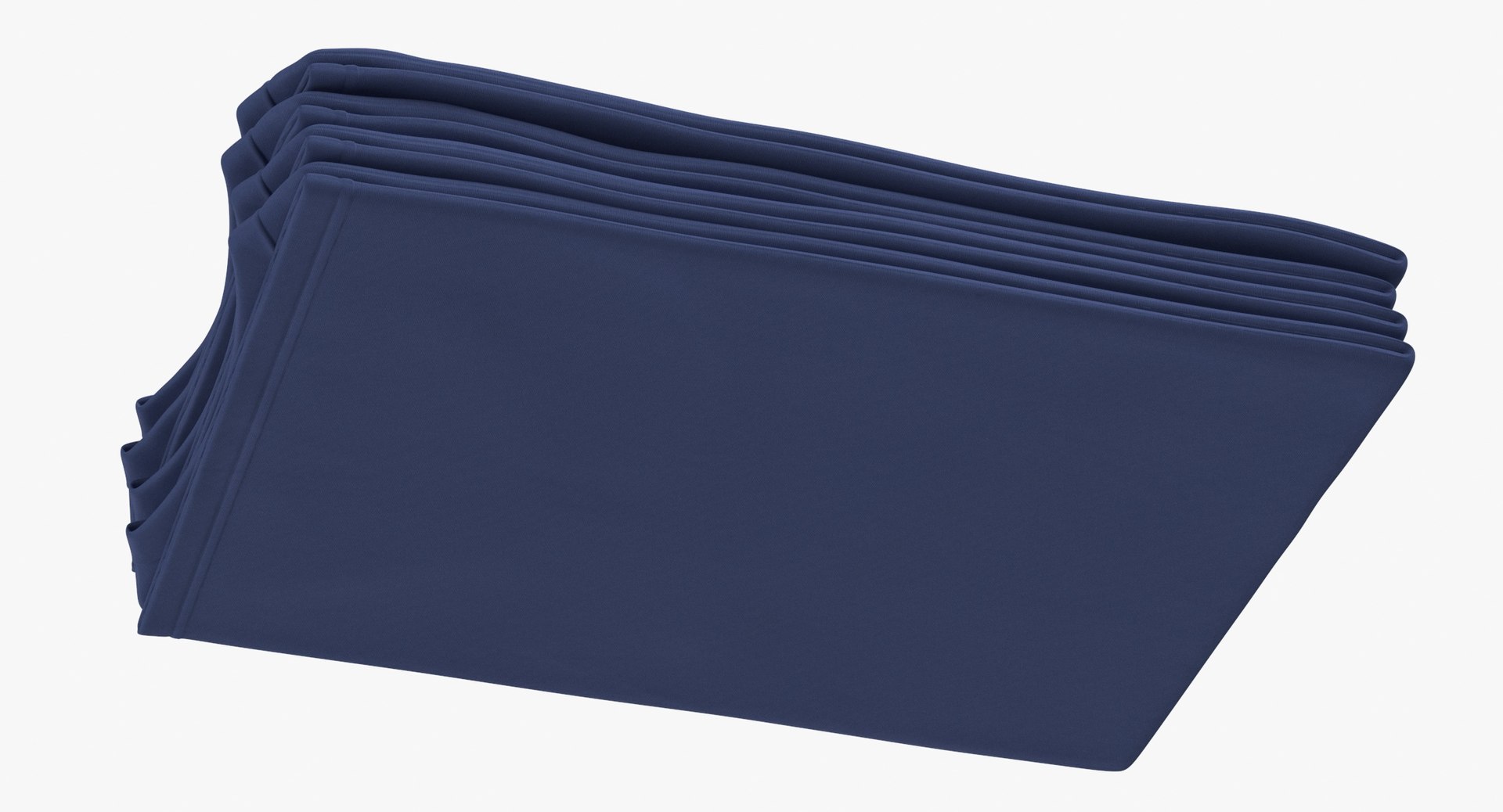 Female Crew Neck Folded Stacked Dark Blue Police 02 3D - TurboSquid 1772863