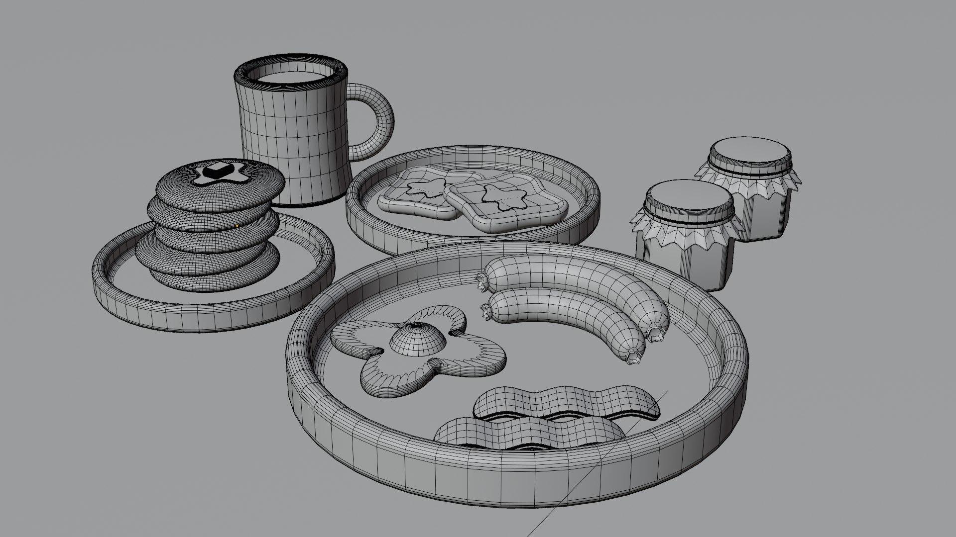 3D Model Breakfast - TurboSquid 2065519