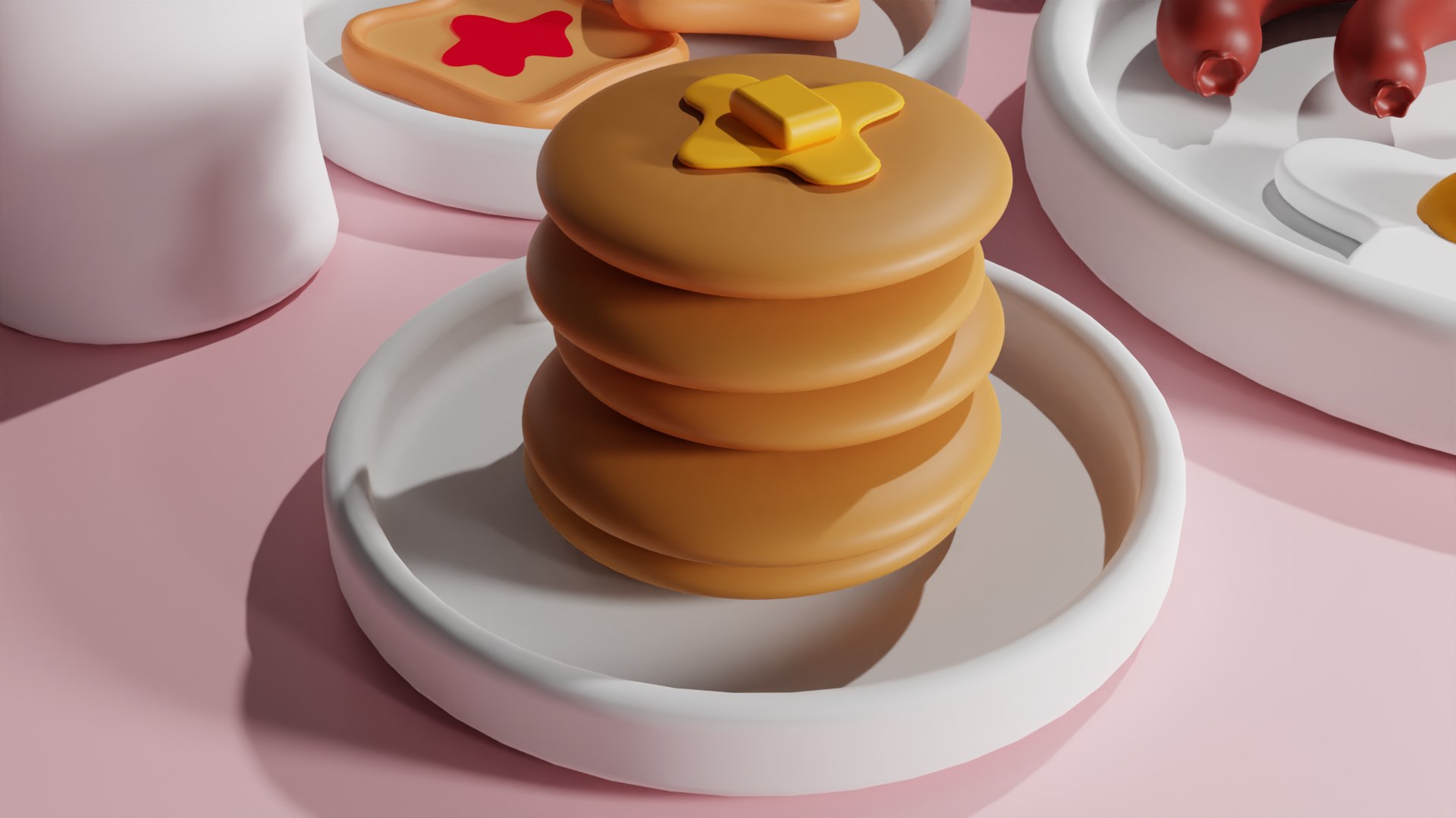 3D Model Breakfast - TurboSquid 2065519