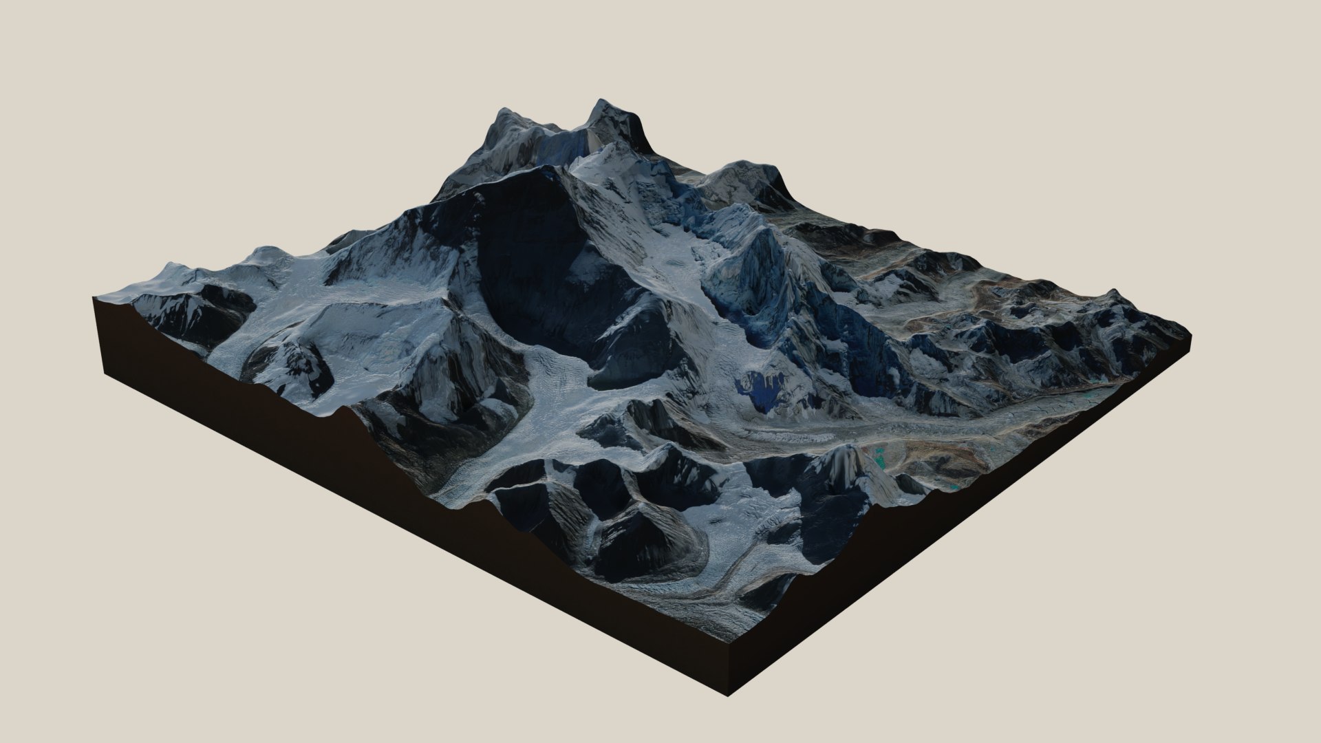 Mount Everest 3D Model - TurboSquid 1868498