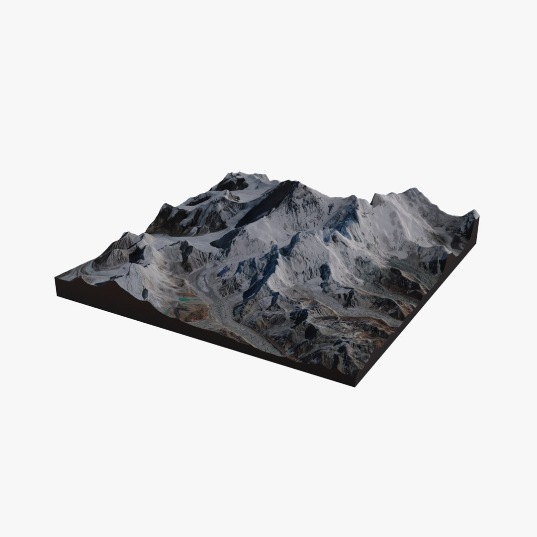 Mount Everest 3D Model - TurboSquid 1868498