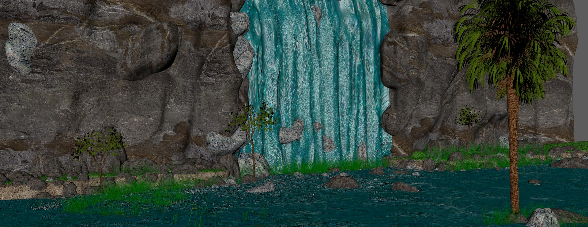 3D Waterfall Water Fall - TurboSquid 1296559
