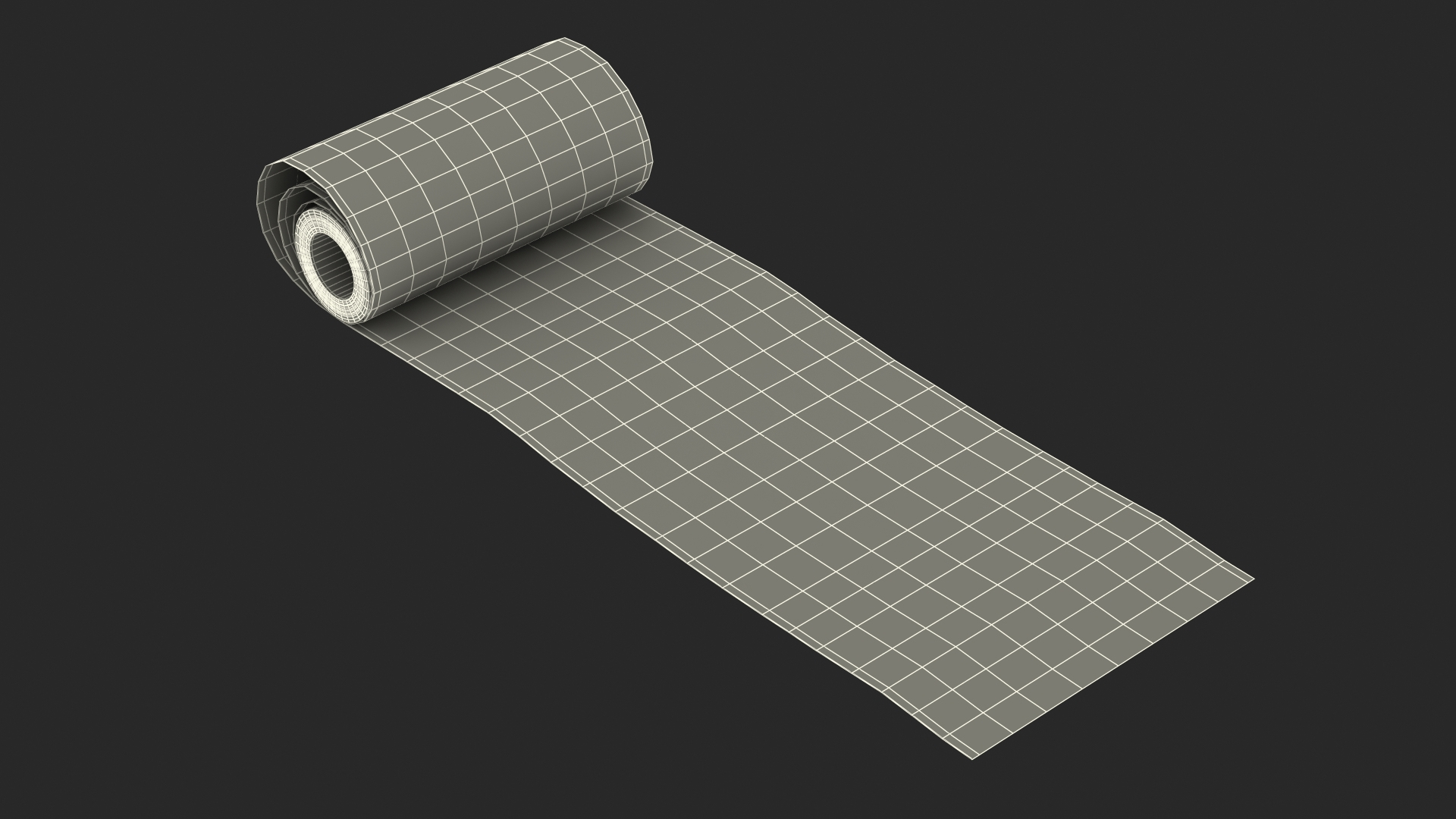 Wrapping Paper In A Roll White 3D Model - TurboSquid 1863166