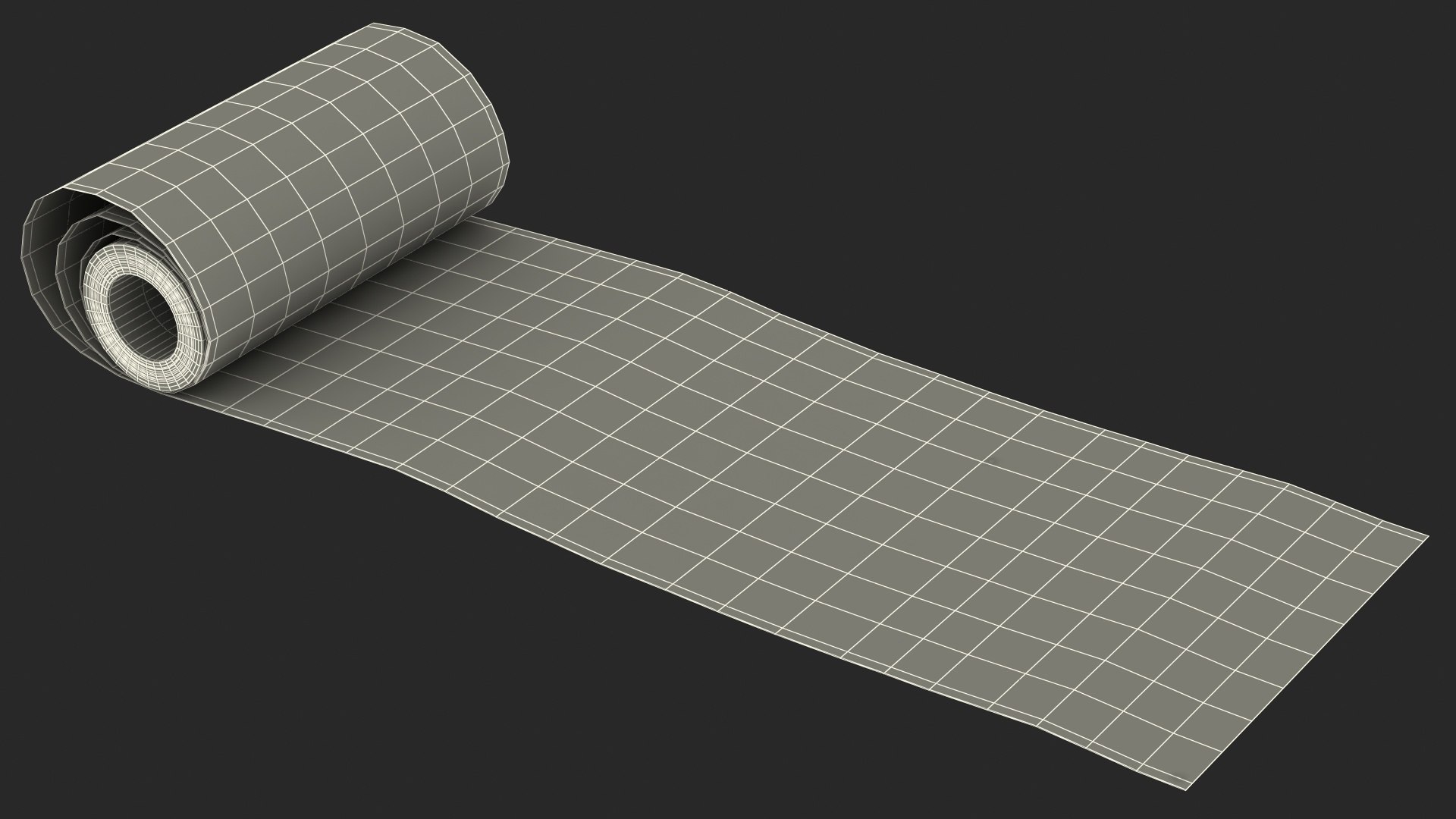 Wrapping Paper In A Roll White 3D Model - TurboSquid 1863166
