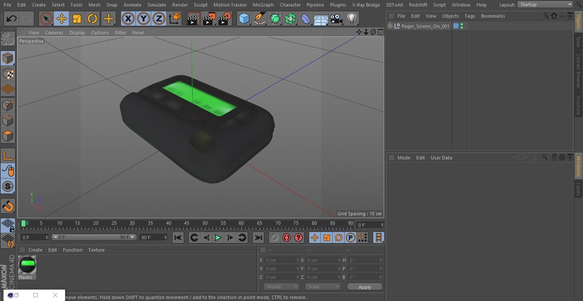 Pager Screen On 3D model - TurboSquid 1948579