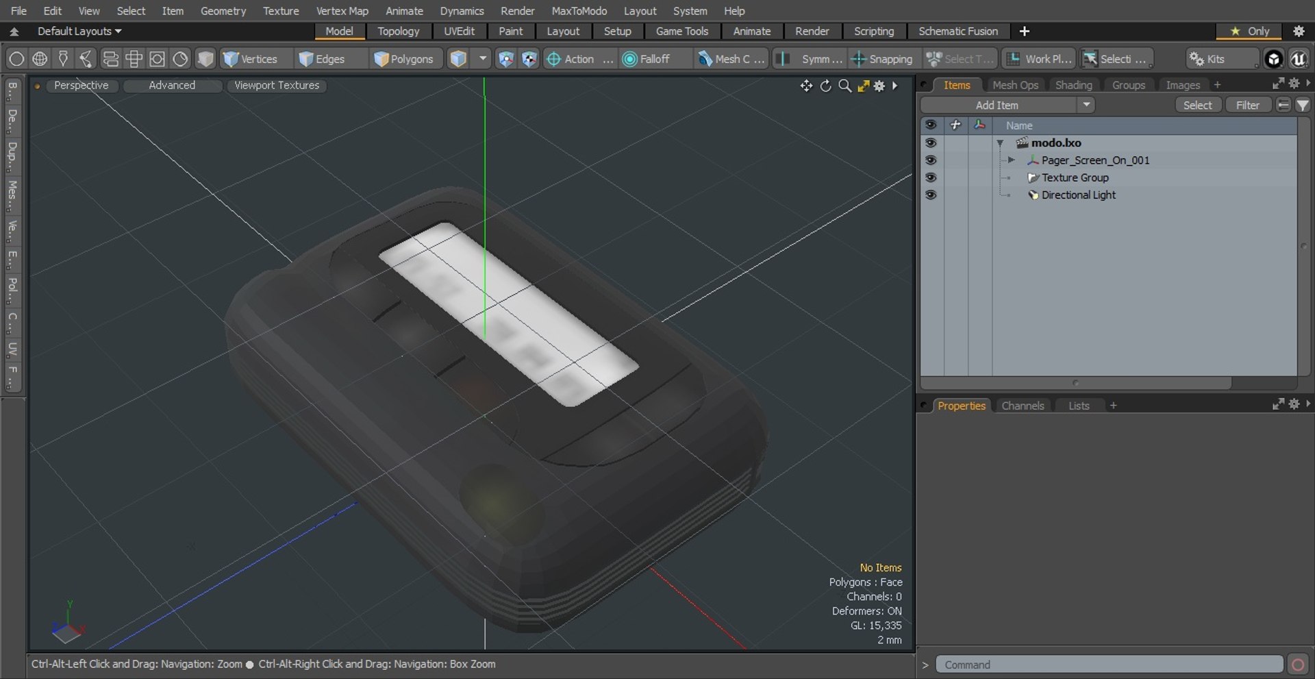 Pager Screen On 3D model - TurboSquid 1948579