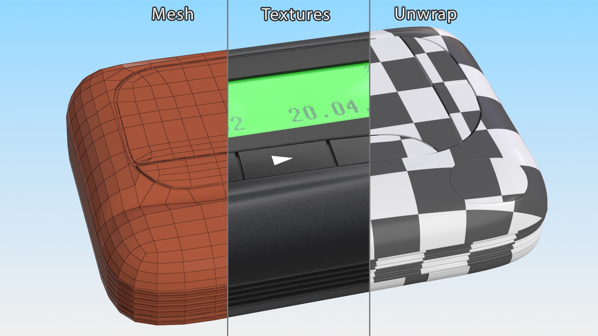 Pager Screen On 3D model - TurboSquid 1948579