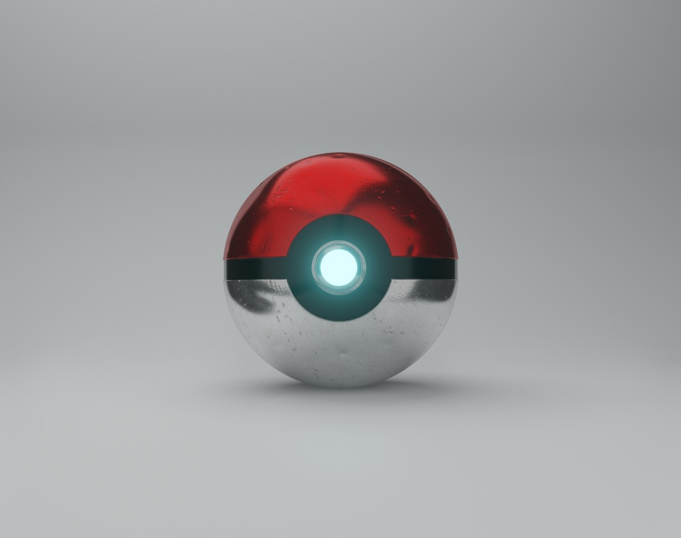 3D Model Pokeball Realistic - TurboSquid 1768984