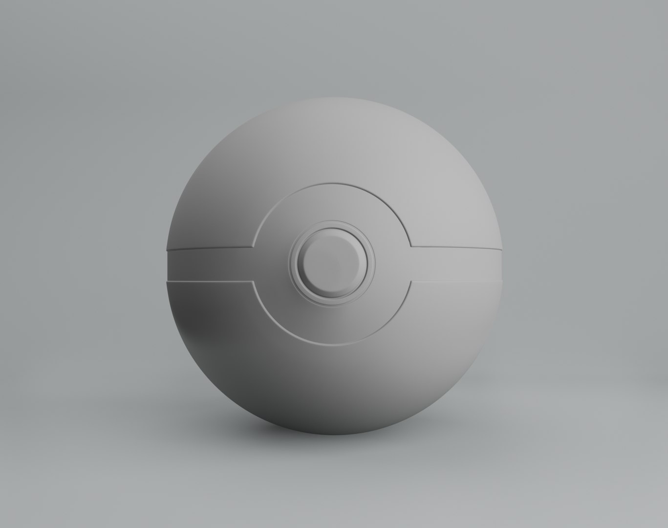 3D Model Pokeball Realistic - TurboSquid 1768984