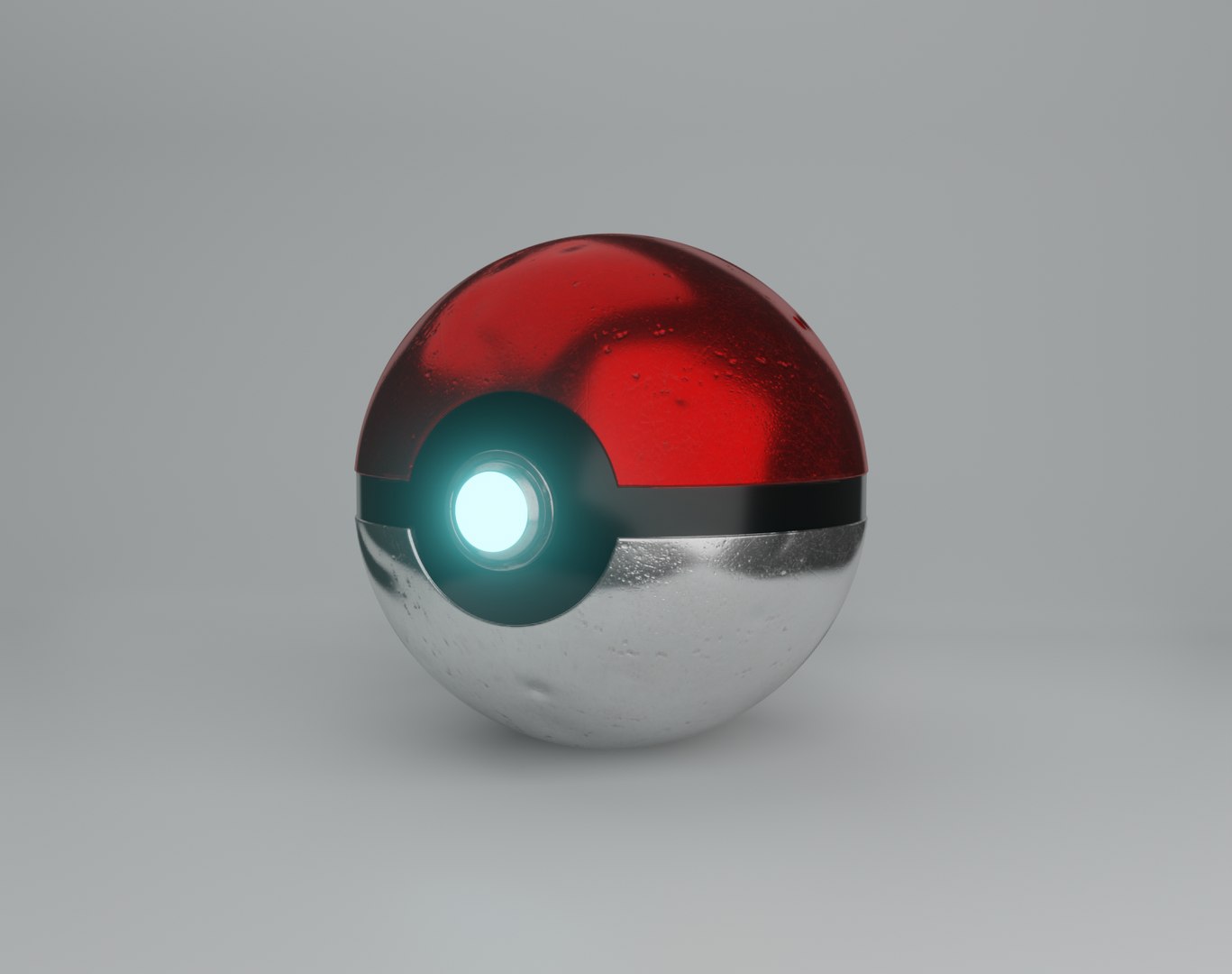 3D Model Pokeball Realistic - TurboSquid 1768984