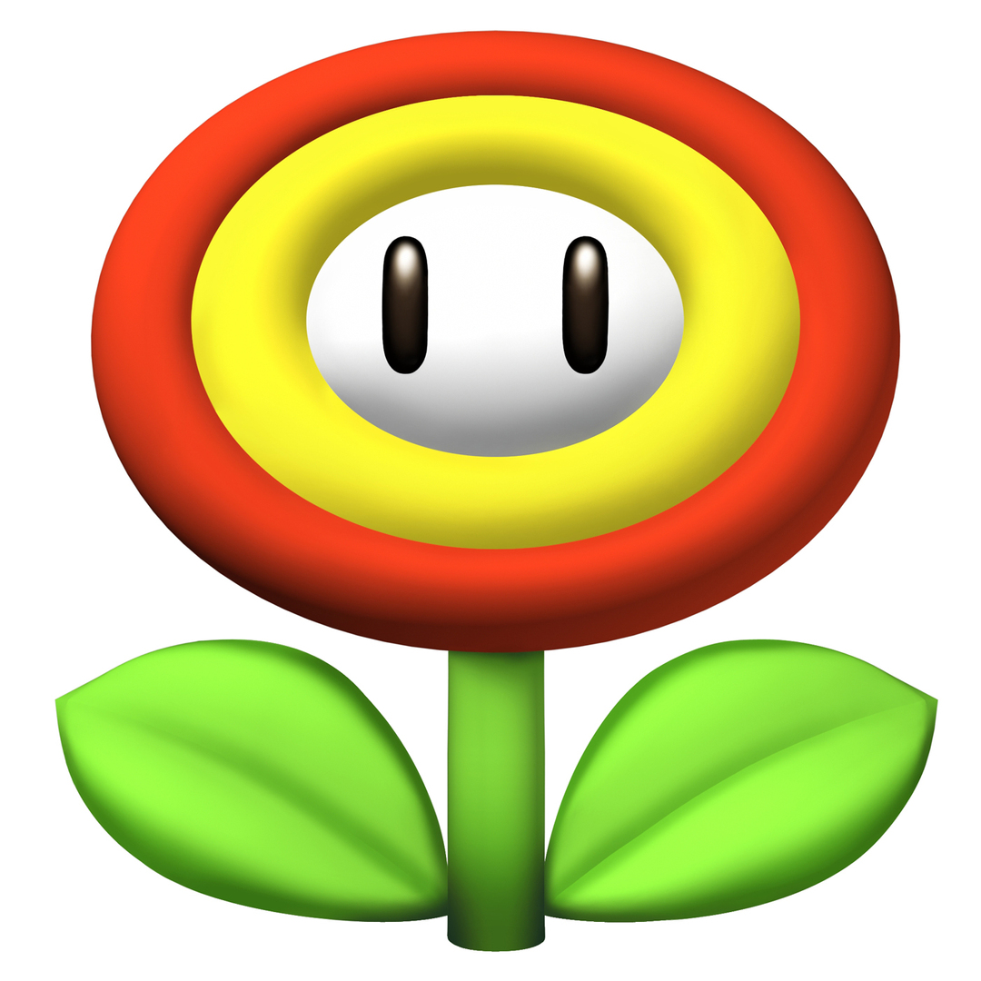free flower mario 3d model