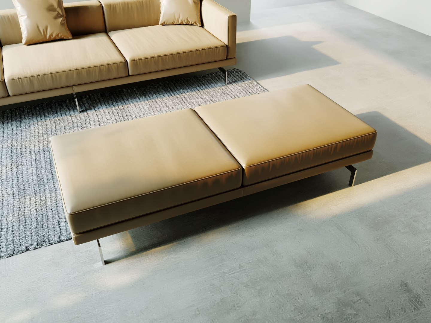 Ottoman Bench 3D Model - TurboSquid 1641238