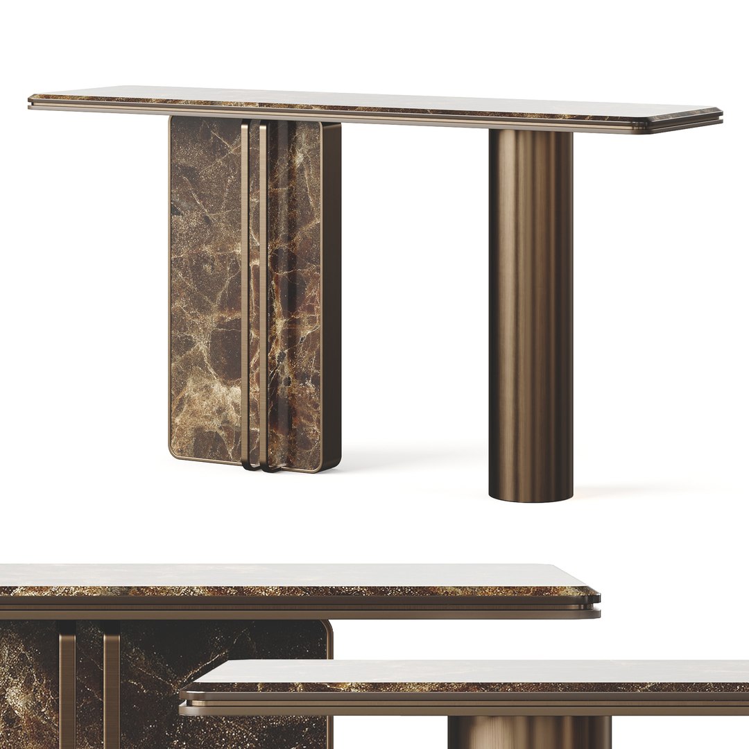 3D Marble Console Table By LuxLucia Casa Model - TurboSquid 2037970