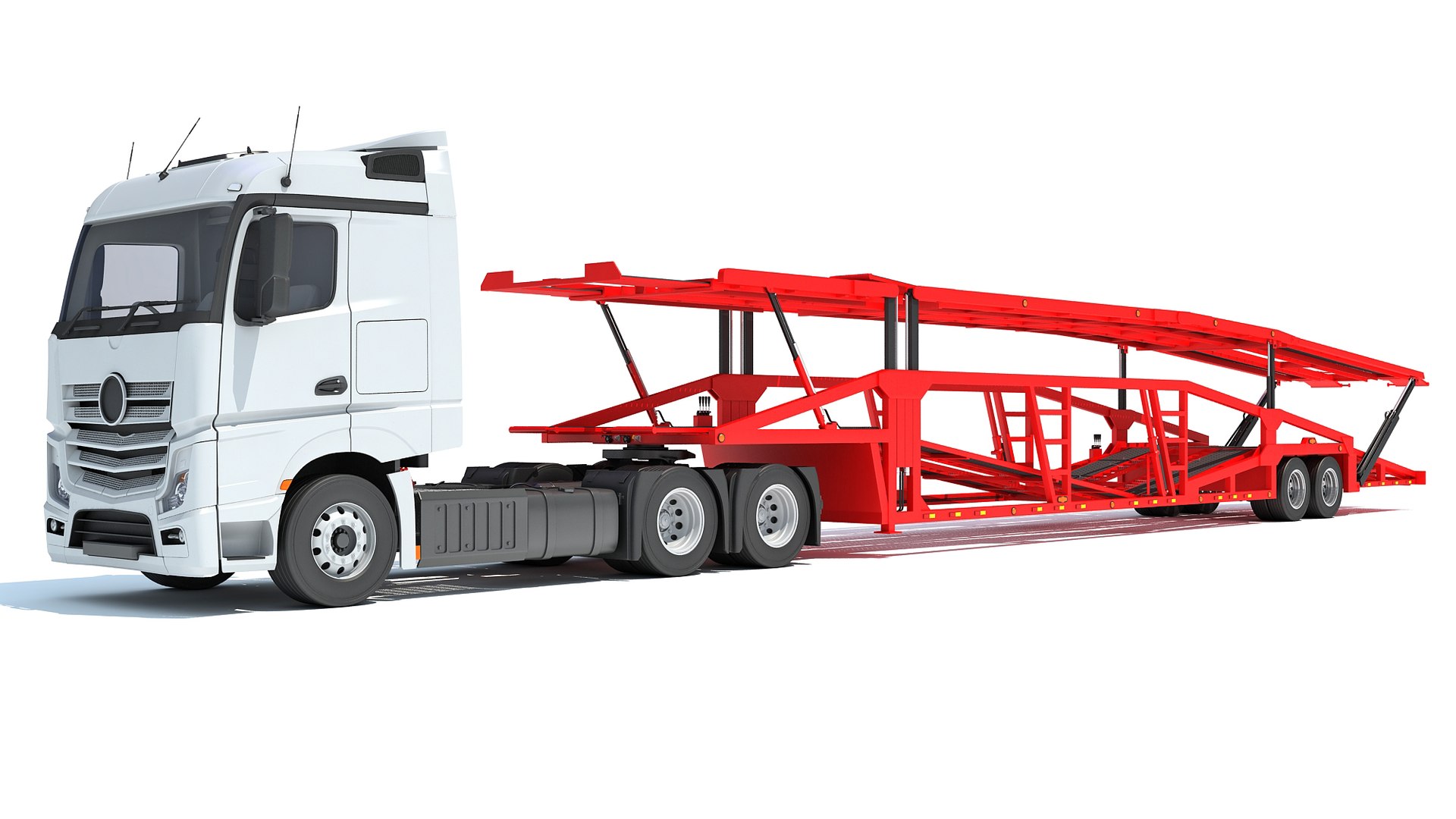 Car Transporter Semi Truck 3D Model - TurboSquid 2262526