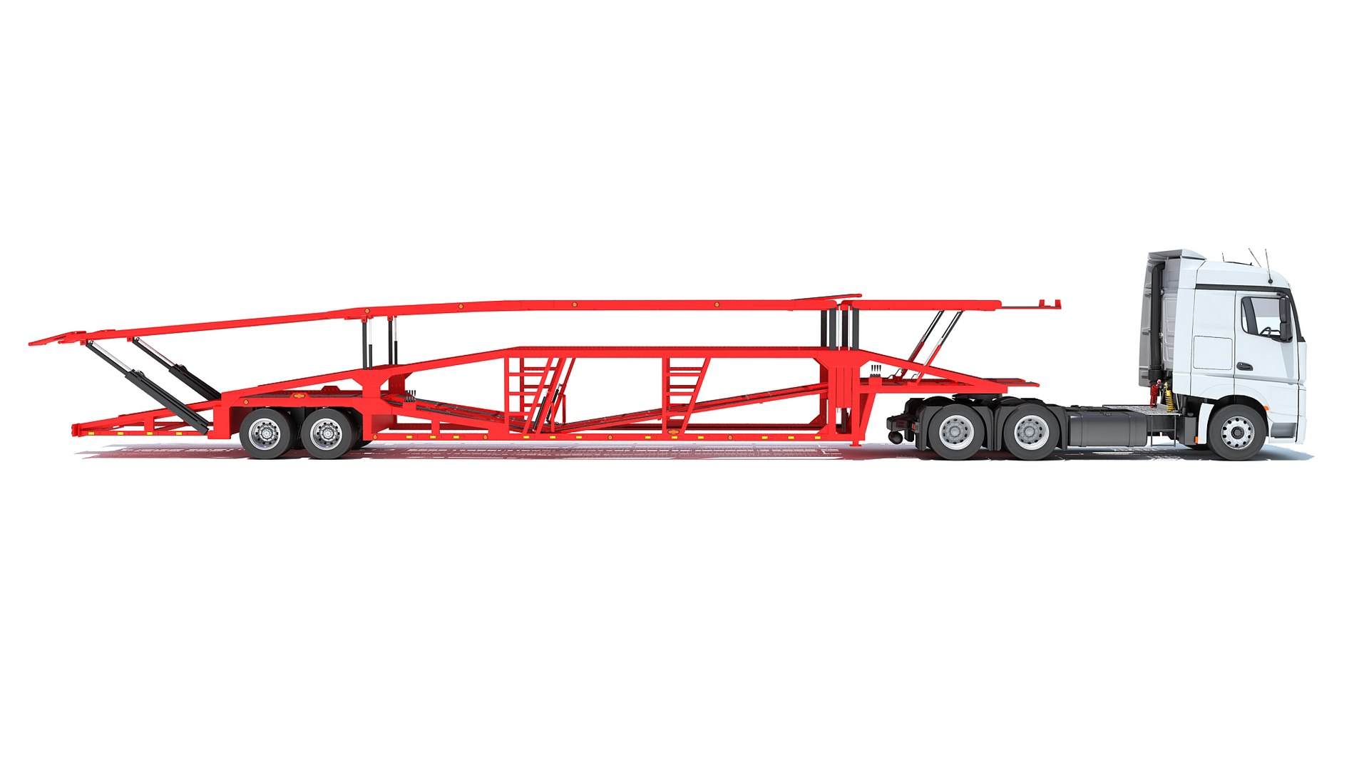 Car Transporter Semi Truck 3D Model - TurboSquid 2262526