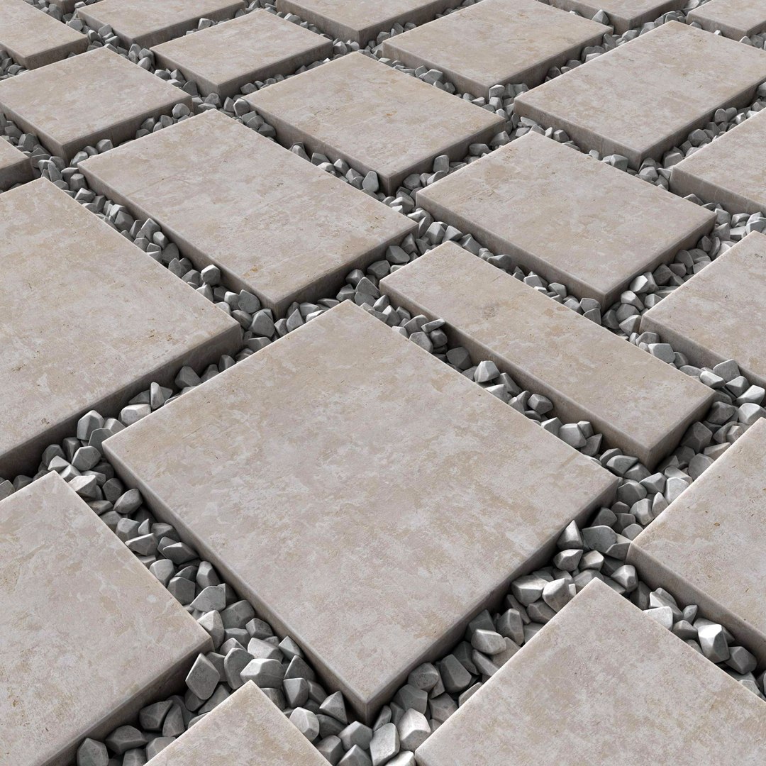 3D Paving Tile Pebble N12 - TurboSquid 1966229