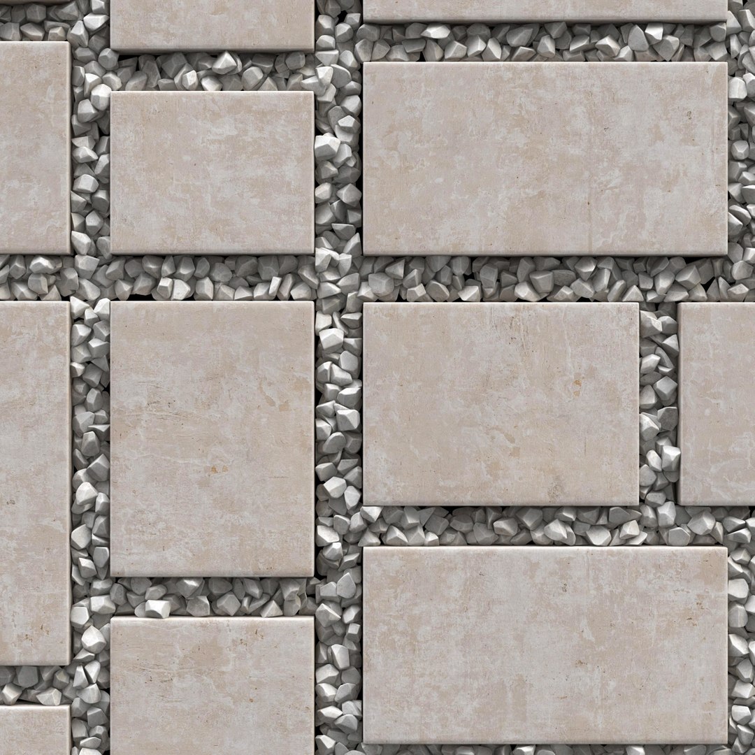 3D Paving Tile Pebble N12 - TurboSquid 1966229