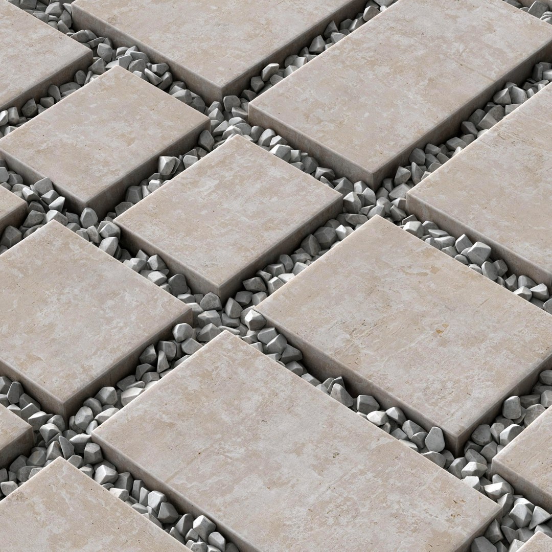 3D Paving Tile Pebble N12 - TurboSquid 1966229