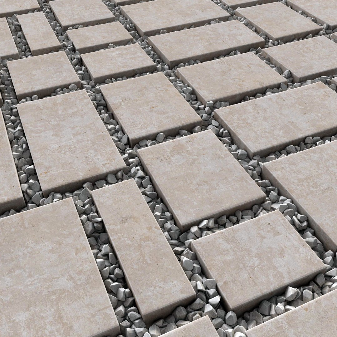 3D Paving Tile Pebble N12 - TurboSquid 1966229